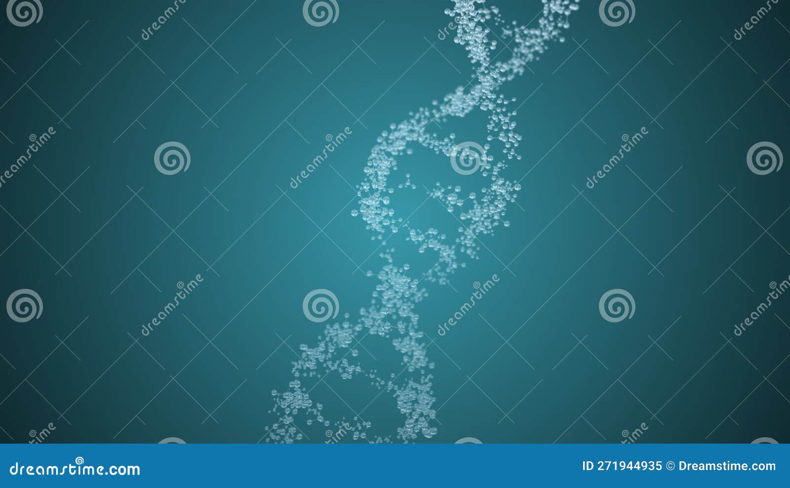 3D Rendered Loopable Animation of Rotating DNA Double Helix Glowing ...
