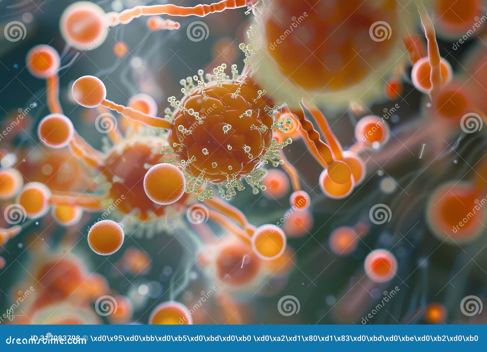 3D Rendered Macro View of Bacillus Bacteria with Emphasis on Texture and Form, Highlighting the ...