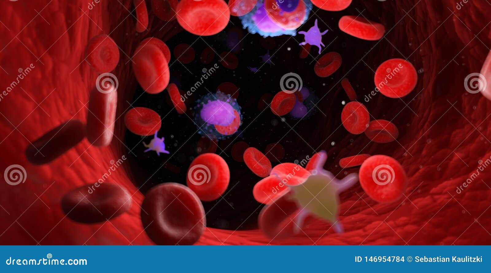 The blood stream stock illustration. Illustration of scientific - 146954784