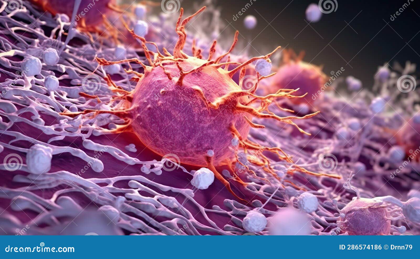 3d Rendered Medically Accurate Illustration of a Cancer Cell Stock ...