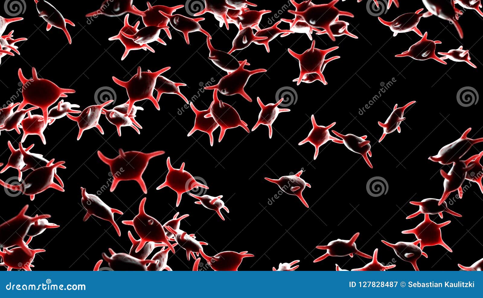 Human platlets stock illustration. Illustration of scientific - 127828487