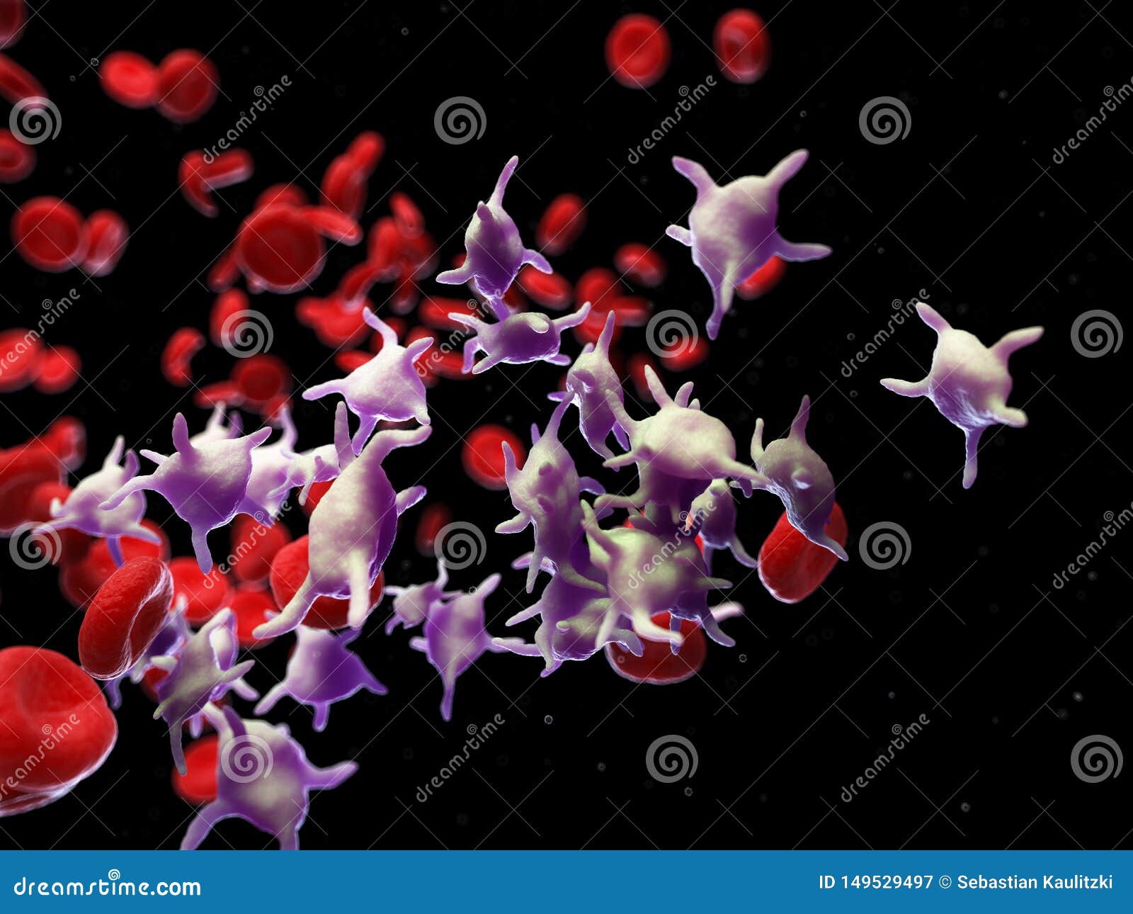 Platelets stock illustration. Illustration of biological - 149529497