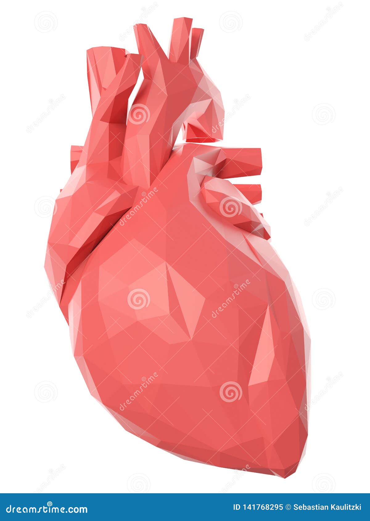 A poly style heart stock illustration. Illustration of coronary - 141768295