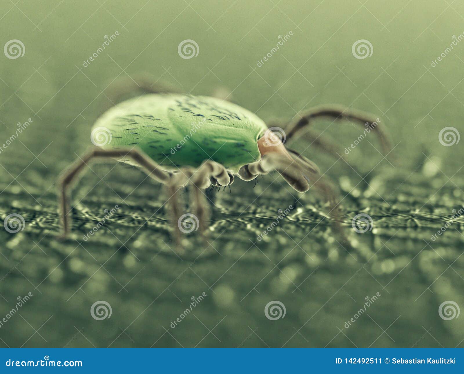 A tick - sem style stock illustration. Illustration of insect - 142492511