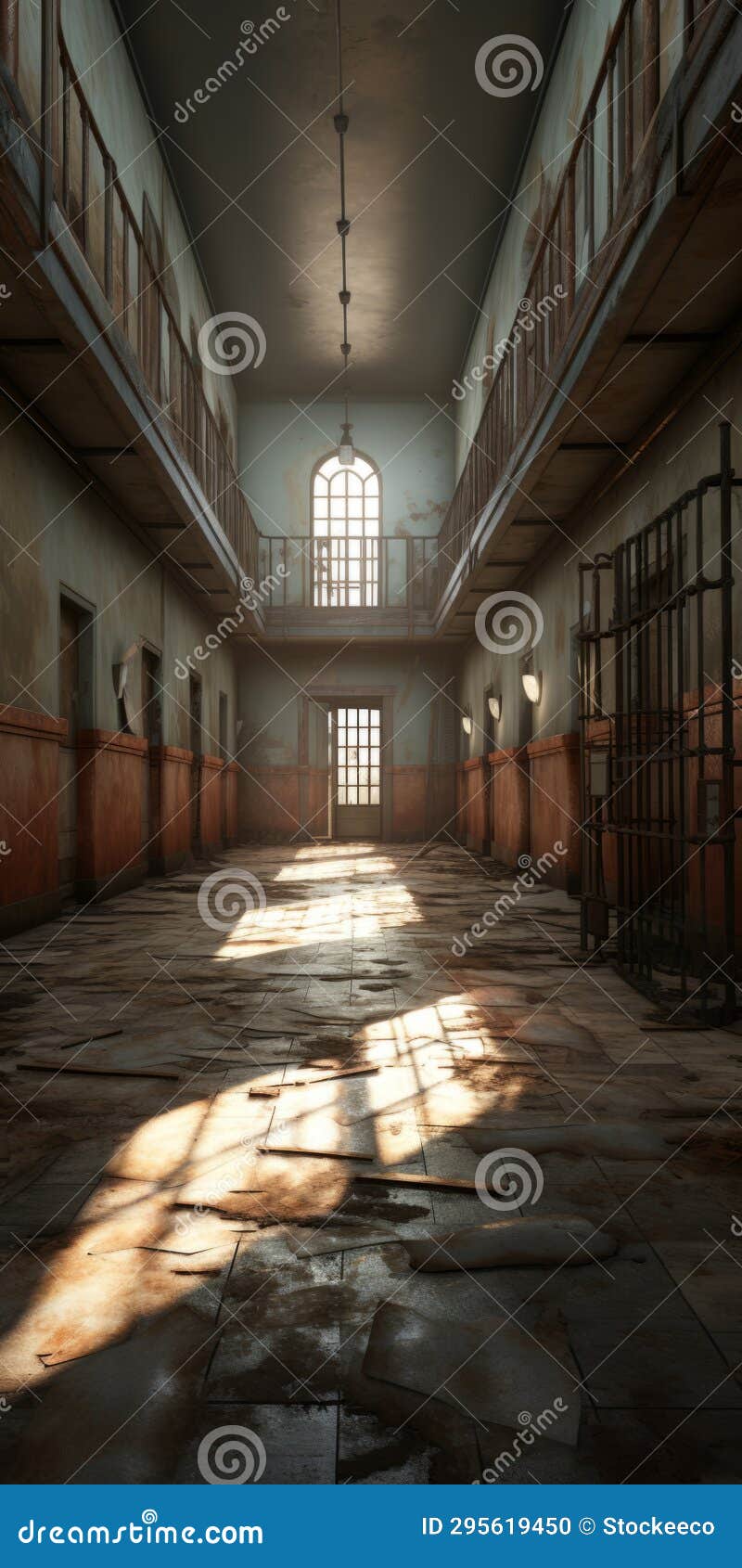 Rusticcore Neoclassical Prison Room: Detailed 3d Rendering with Vray ...