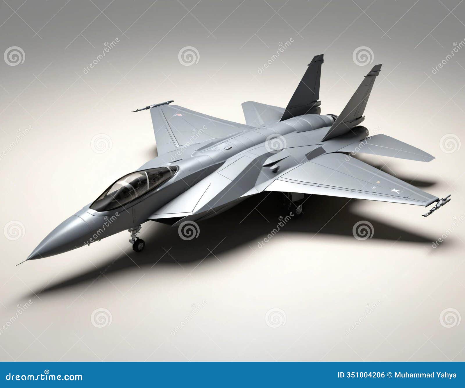 3D-rendered Model of a Fighter Jet, Designed with Clean, Sharp Edges ...