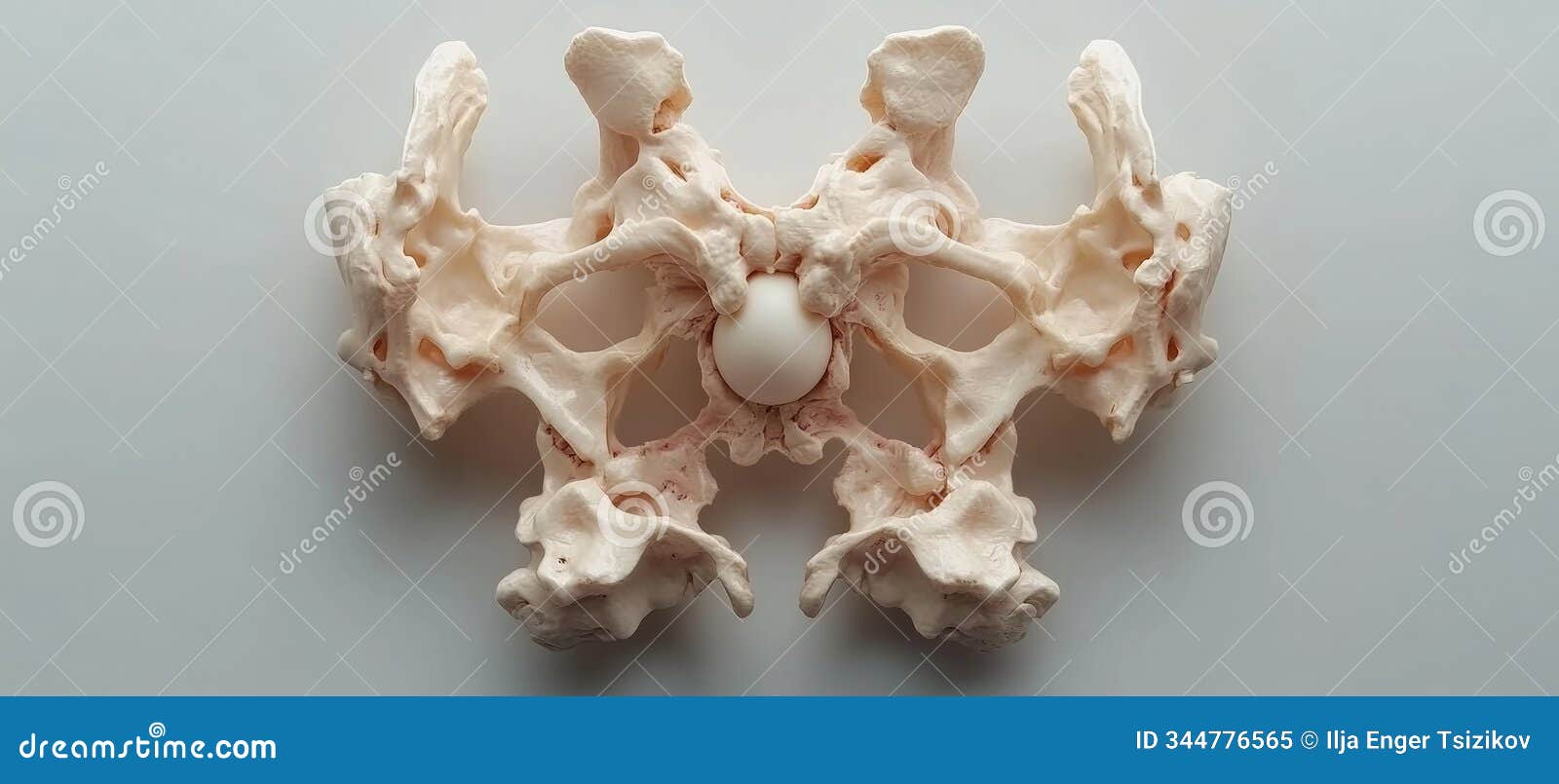 3D Rendered Model Of Severe Spinal Disc Degeneration, Highlighting ...