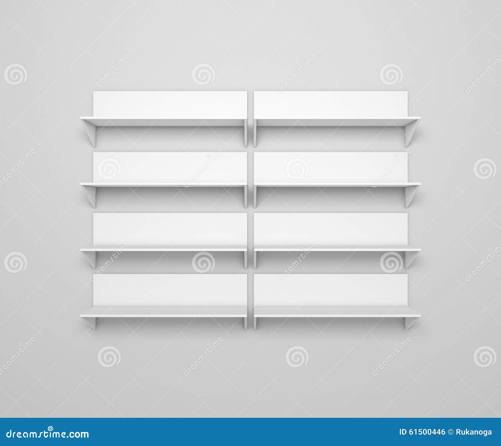 3d rendered modern shelves stock illustration. Illustration of render ...