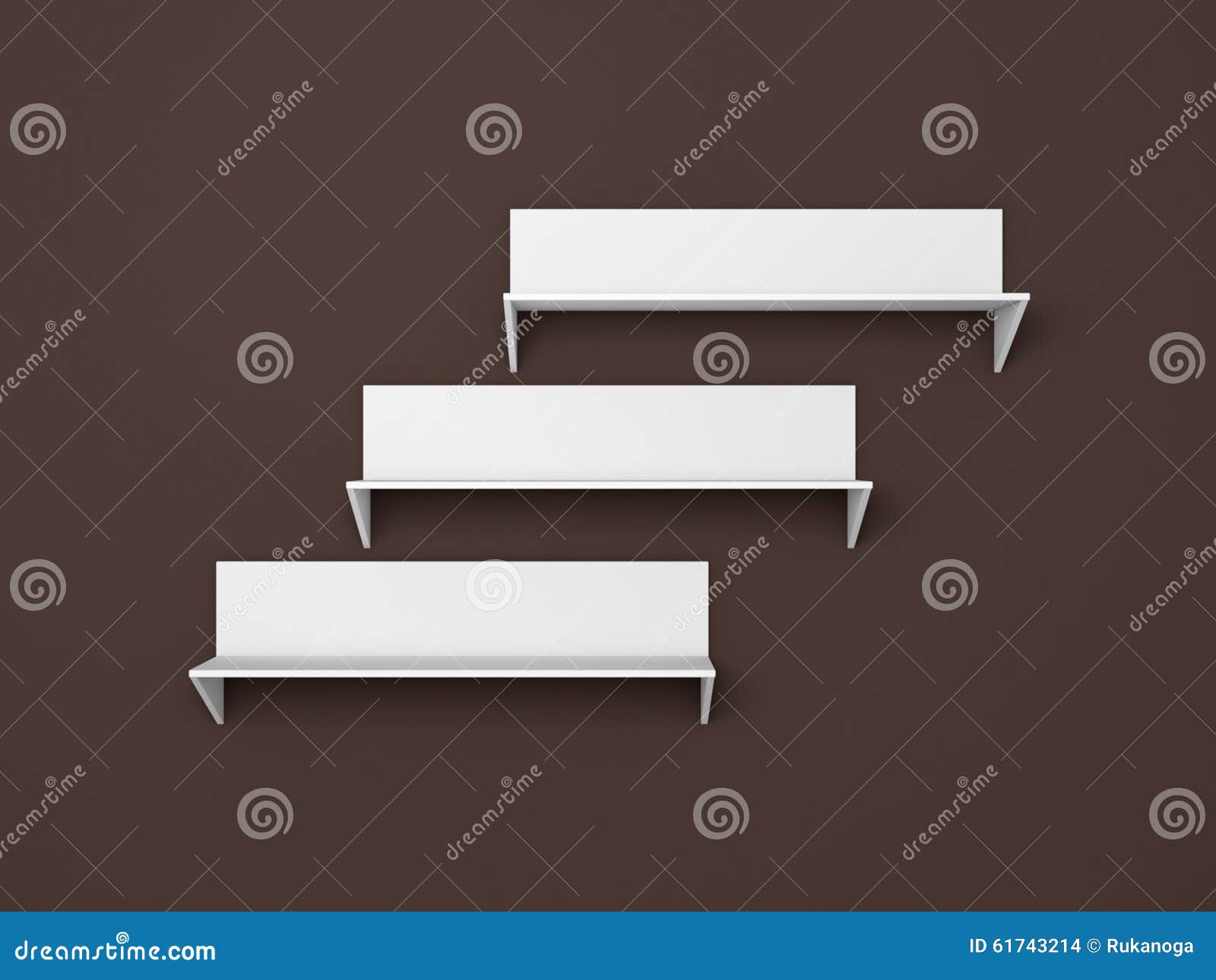 3d rendered modern shelves stock illustration. Illustration of ...