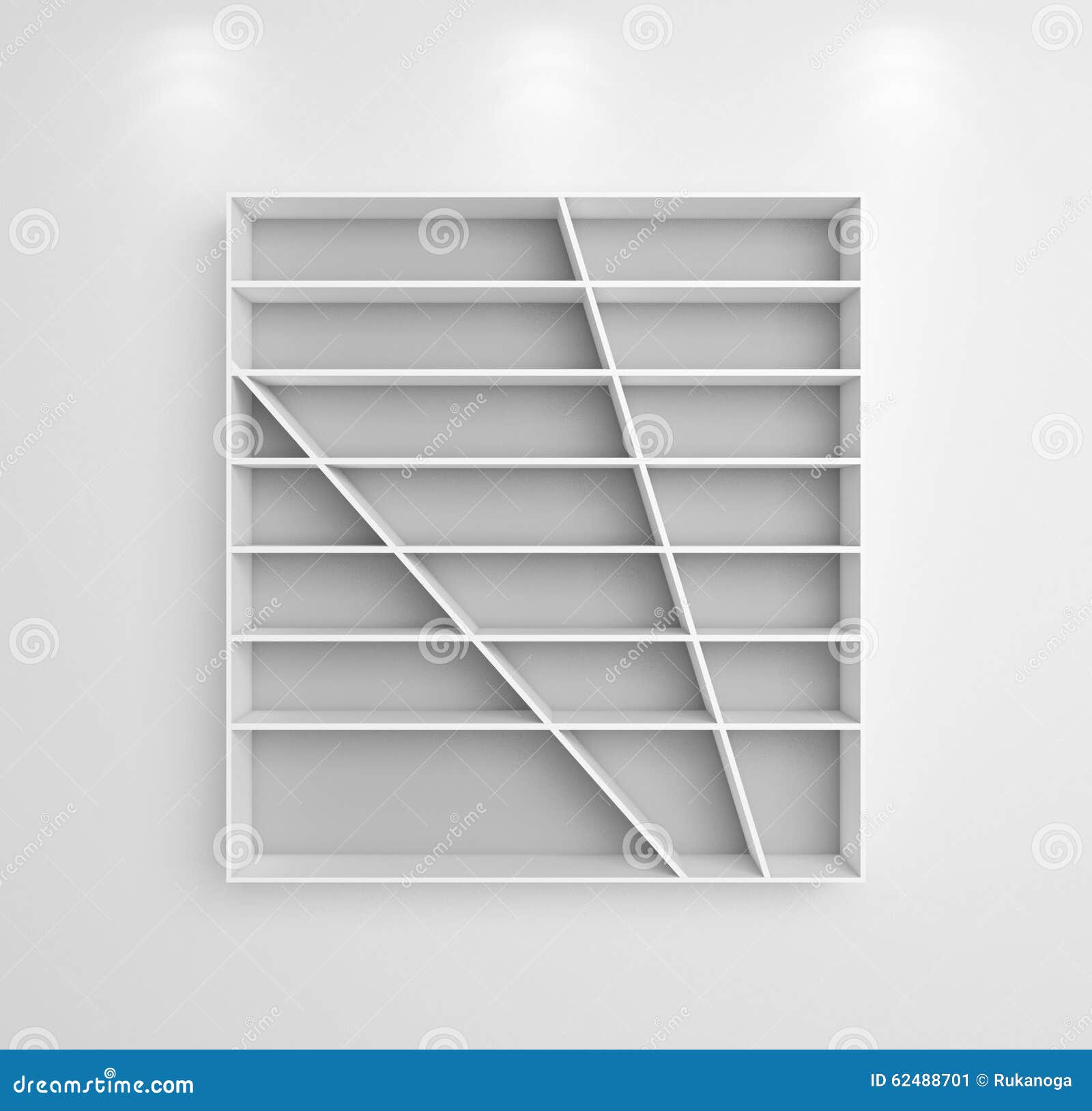 3d rendered modern shelves stock illustration. Illustration of interior ...