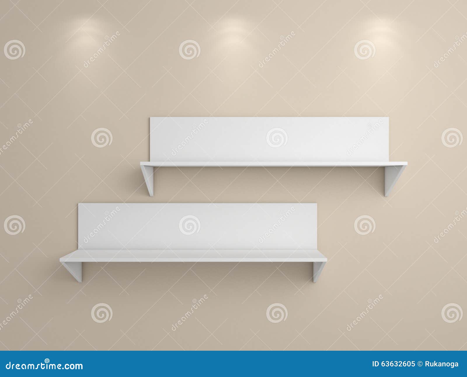 3d rendered modern shelves stock illustration. Illustration of elegance ...