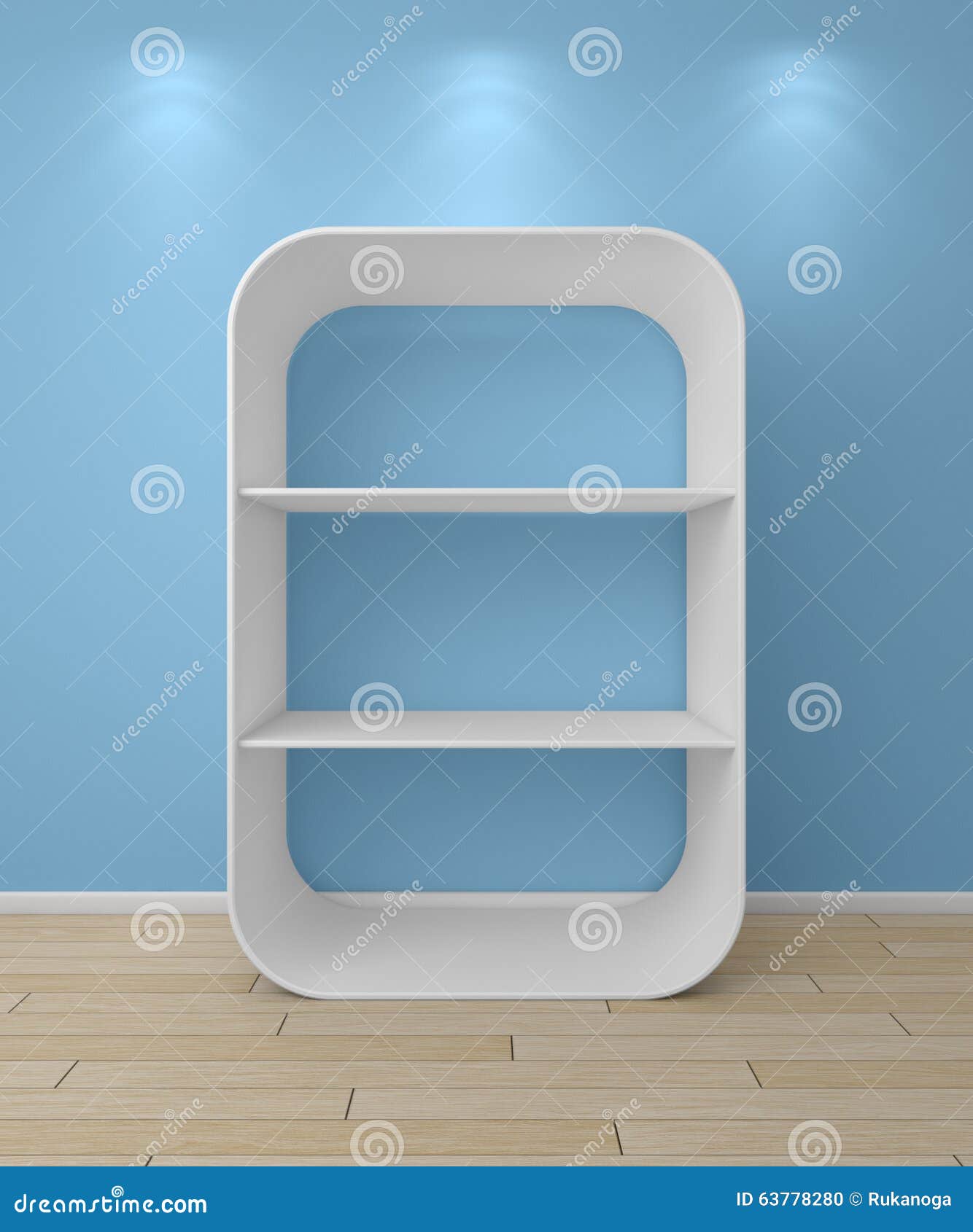 3d rendered modern shelves stock illustration. Illustration of ...