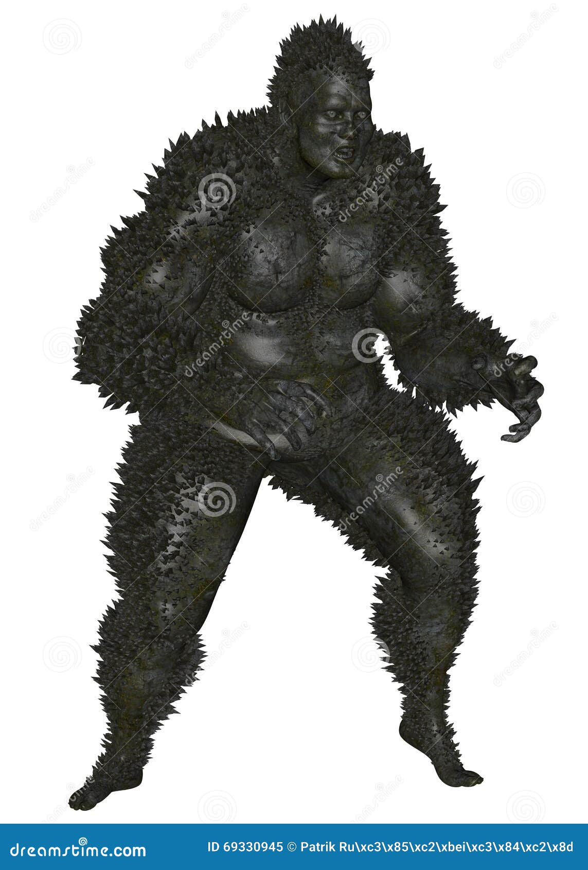 3D rendered monster stock illustration. Illustration of creature - 69330945