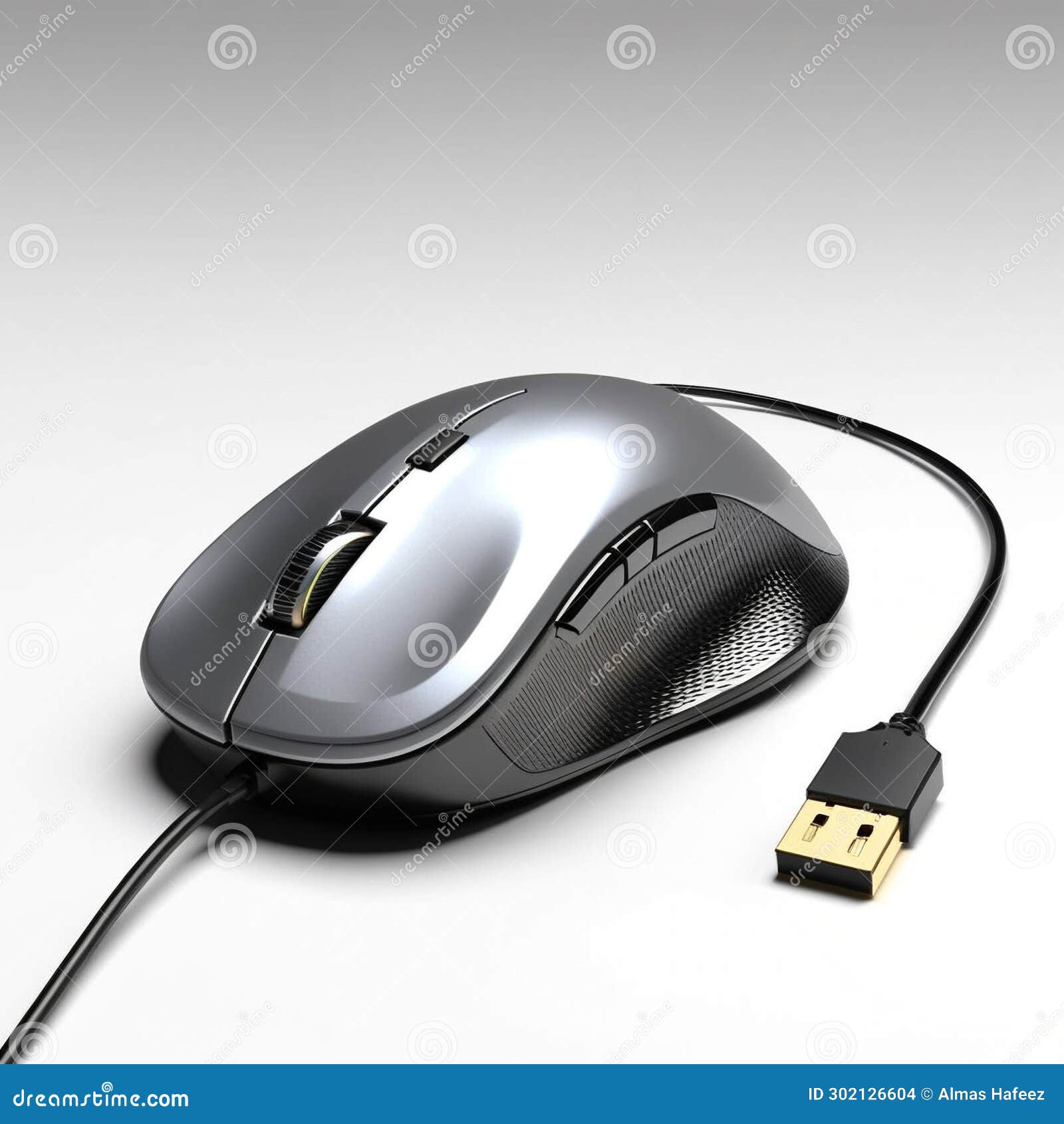 3d Rendered Mouse Over White Background Generative Ai Stock ...