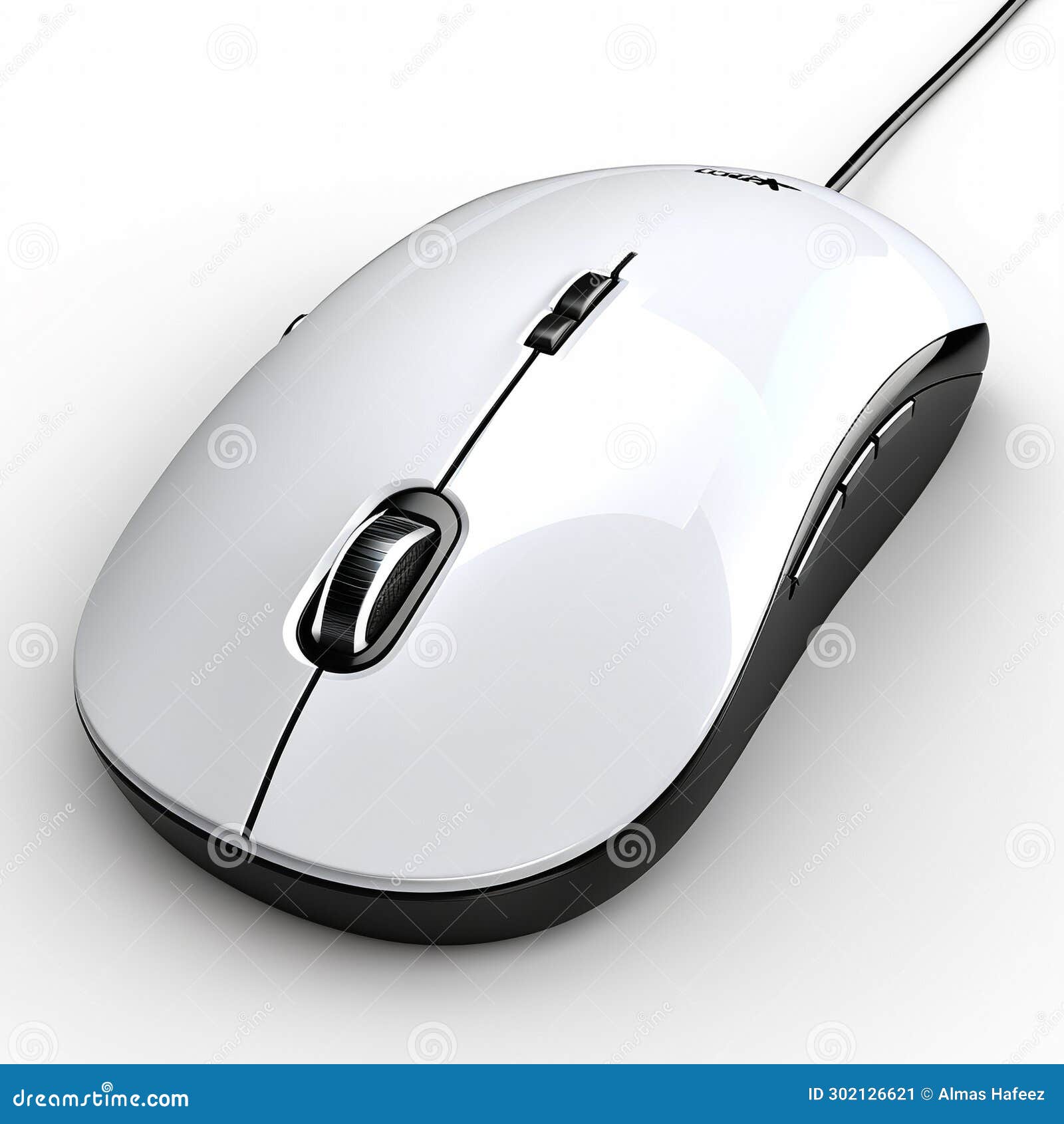 3d Rendered Mouse Over White Background Generative Ai Stock ...