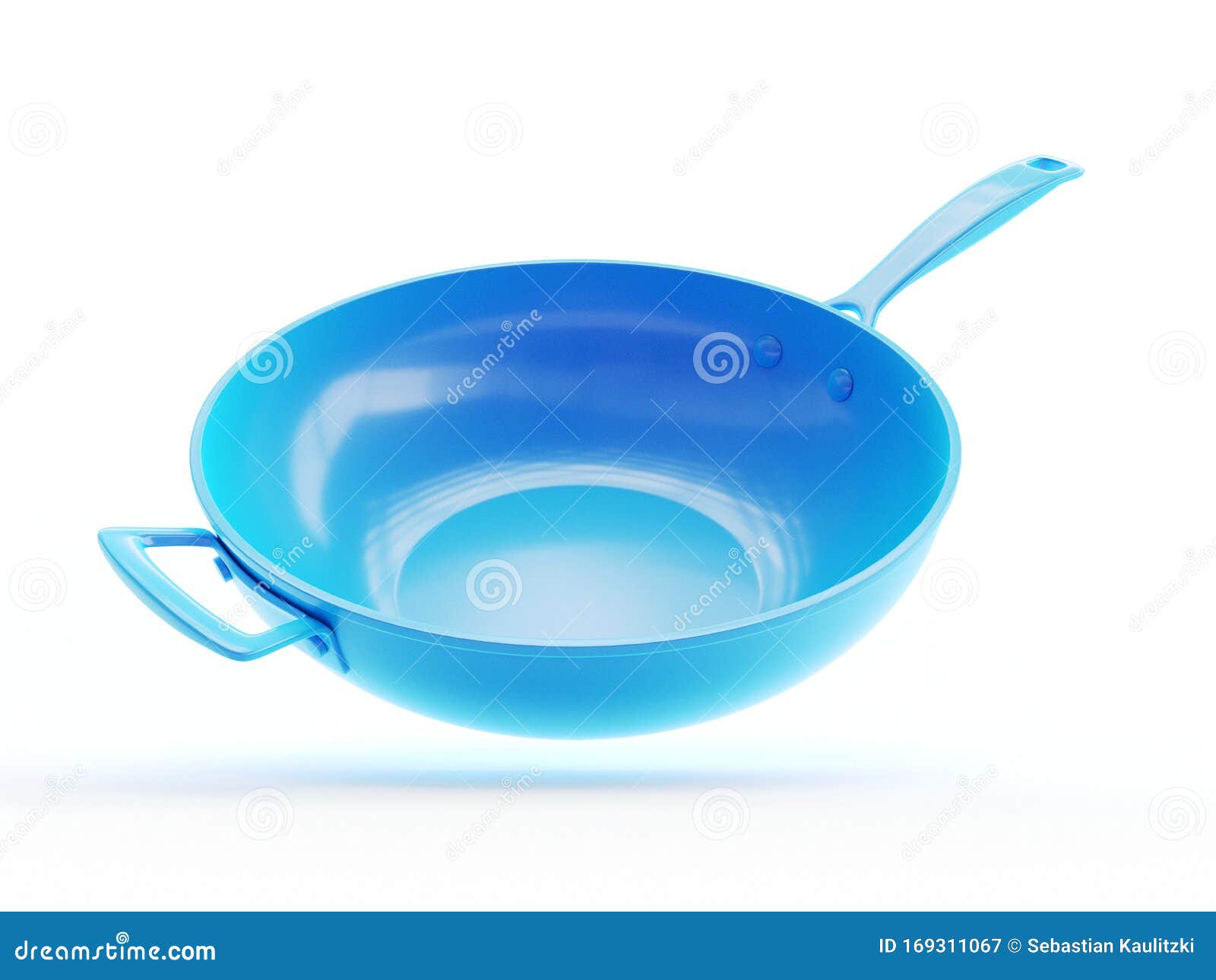 An Abstract Blue Cooking Pan Stock Illustration - Illustration of ...