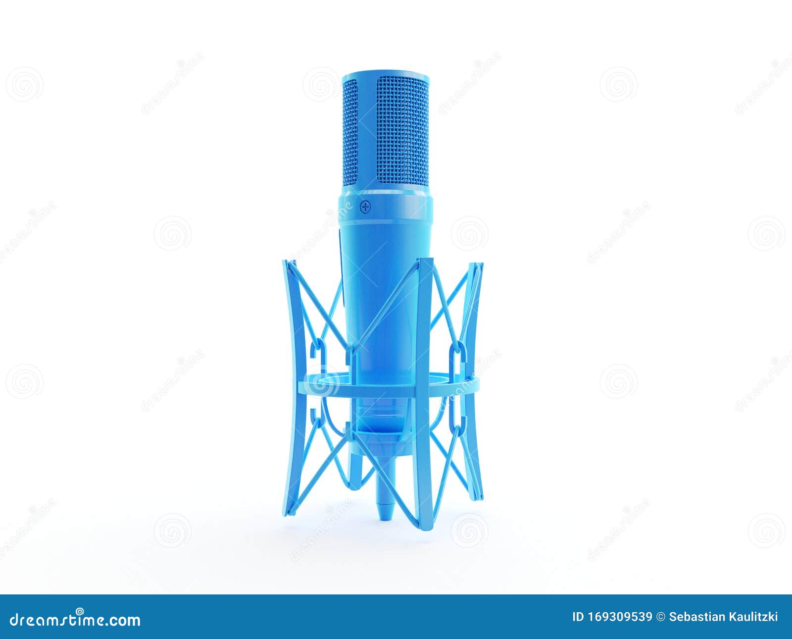 Blue Microphone Icon, Audio Recording Device And Sound Input Symbol Png ...