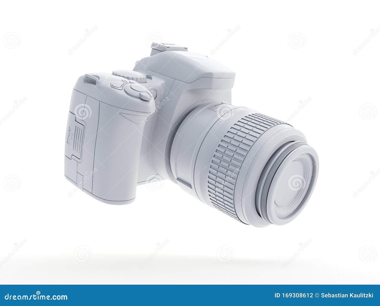 An abstract white camera stock illustration. Illustration of creativity ...