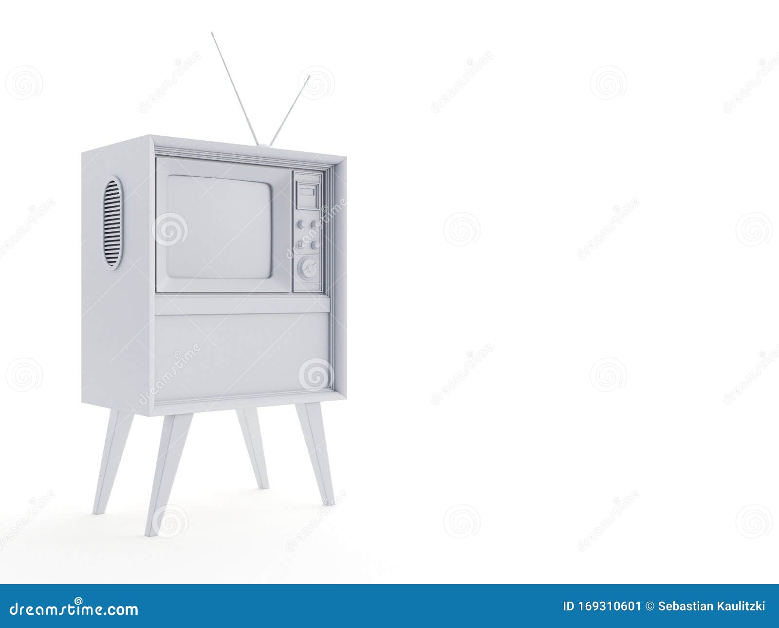 An abstract white old tv stock illustration. Illustration of abstract ...