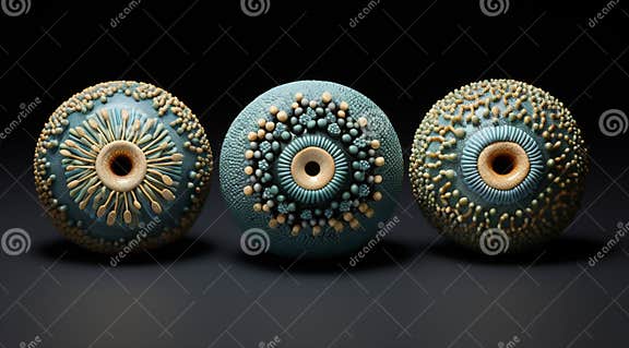 3D Rendered Pathogen in Green Microenvironment Stock Illustration ...