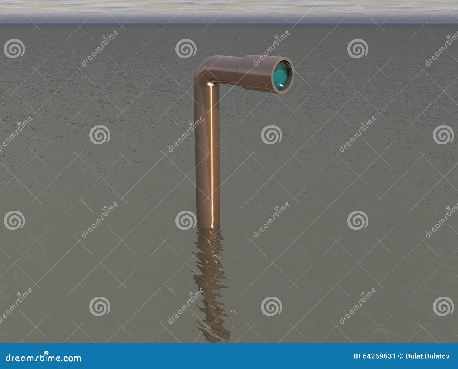 3d rendered periscope stock image. Image of essentially - 64269631