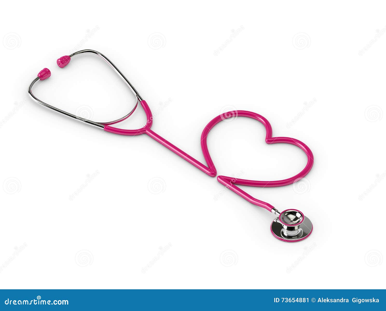 3d Rendered Stethoscope With First Aid Cross Stock Image ...