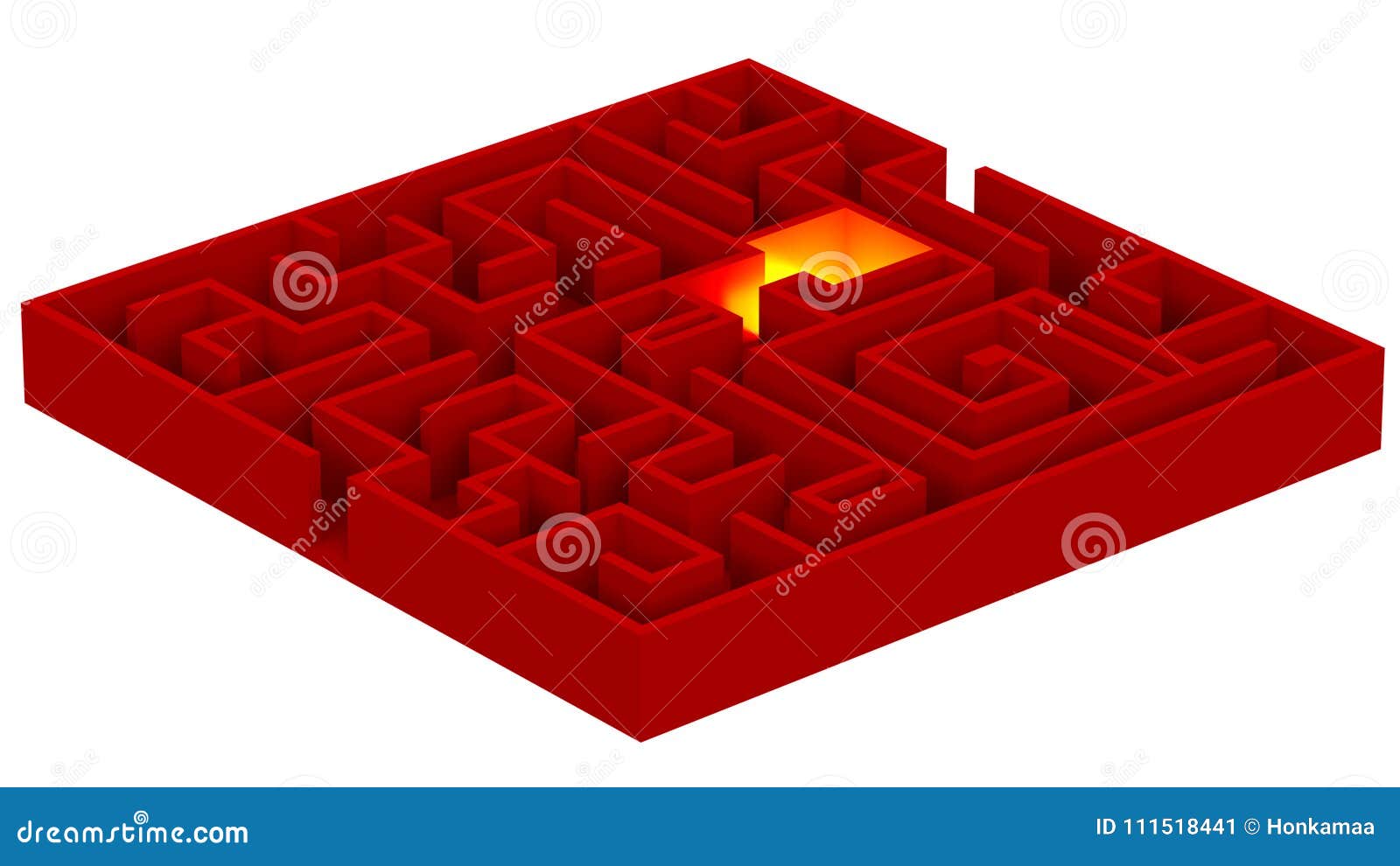 Red labyrinth stock illustration. Illustration of endless - 111518441