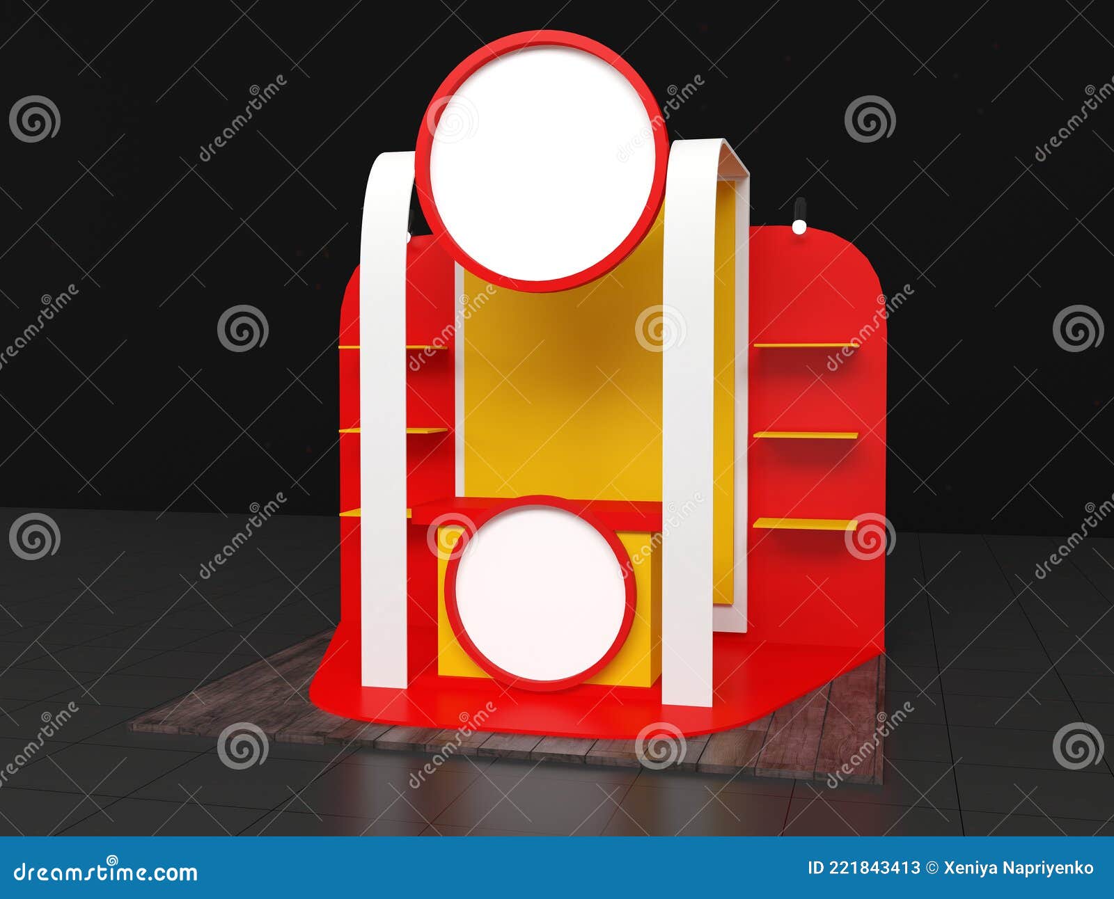 Booth For Customizing Advertising Design Stand Royalty-Free Stock Photo ...