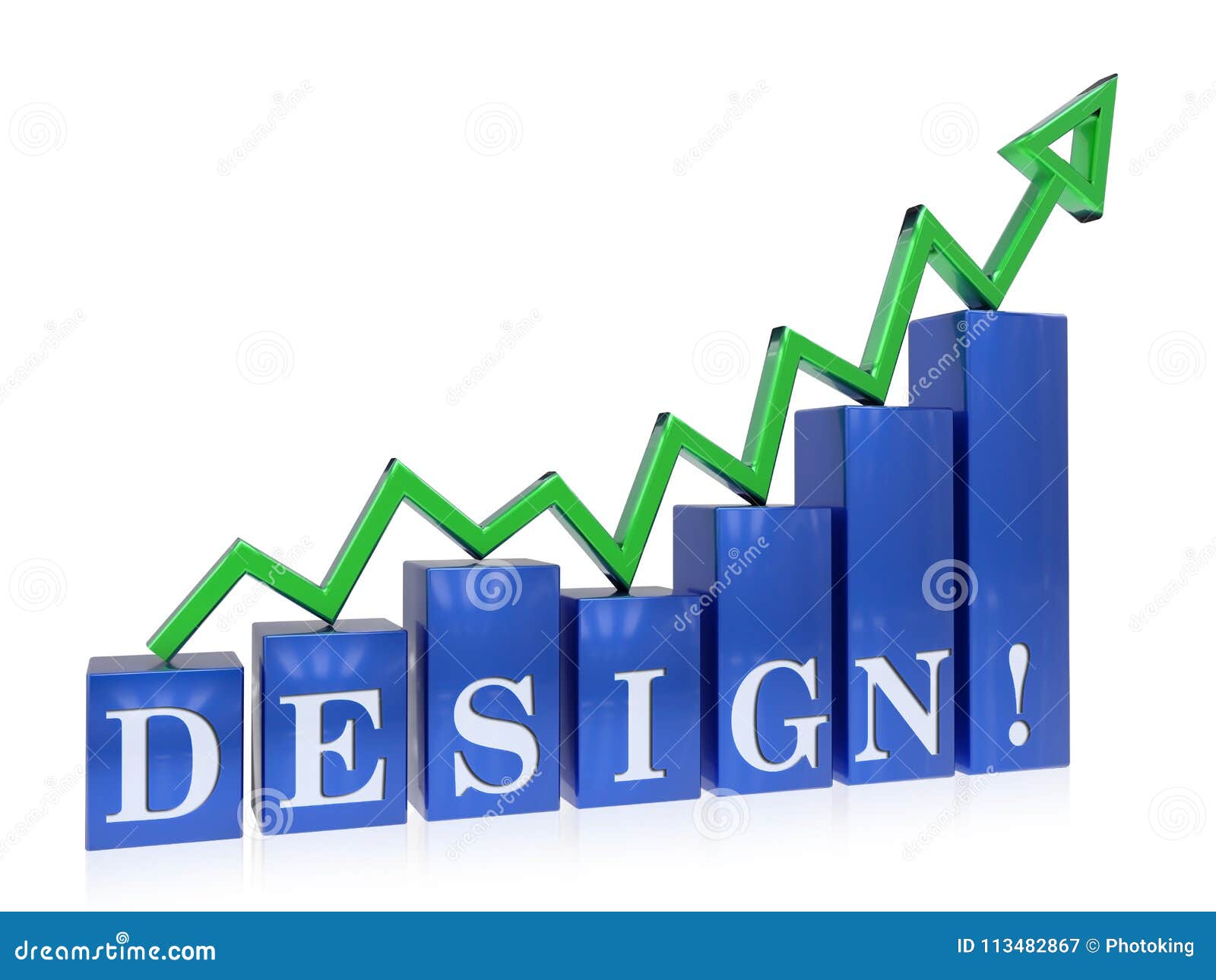 Rising design graph stock illustration. Illustration of chart - 113482867