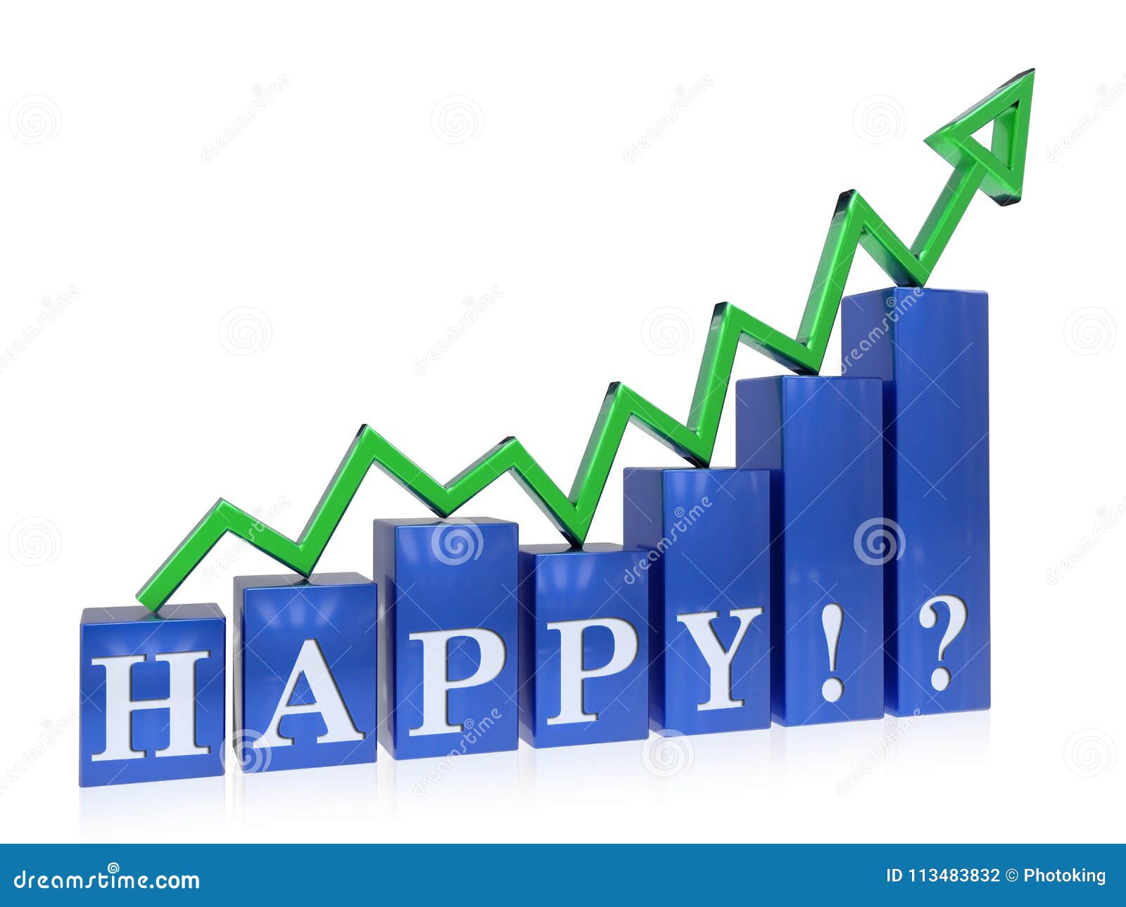 Rising happy graph stock illustration. Illustration of graph - 113483832
