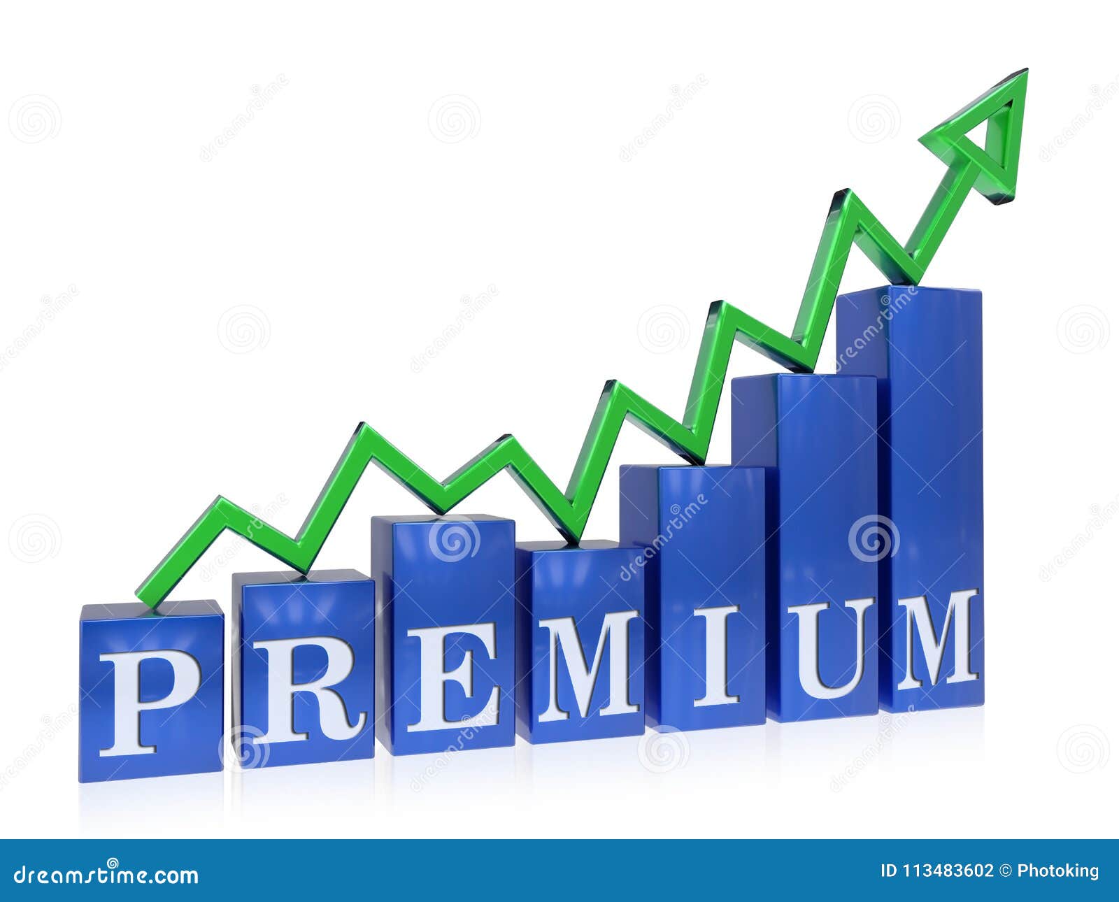 Rising premium graph stock illustration. Illustration of provide ...