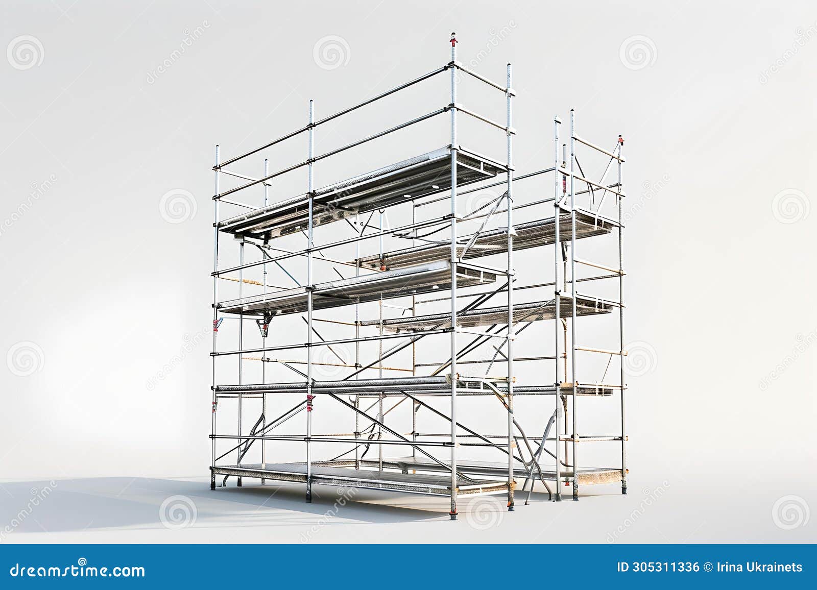 Professional Scaffolding System on a Plain Background. Perfect for ...