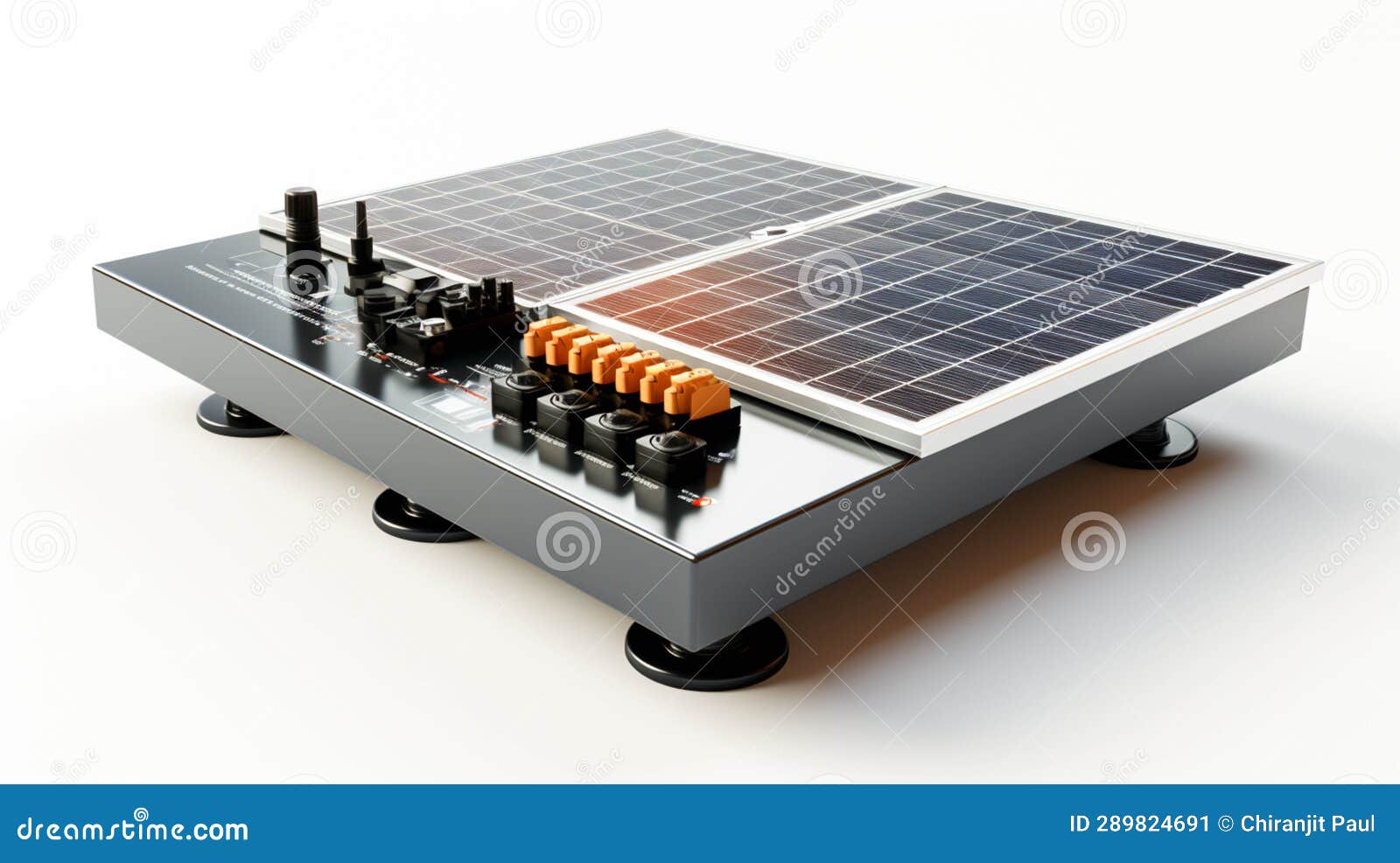 3d Rendered Solar Panel Isolated on a White Background Stock ...
