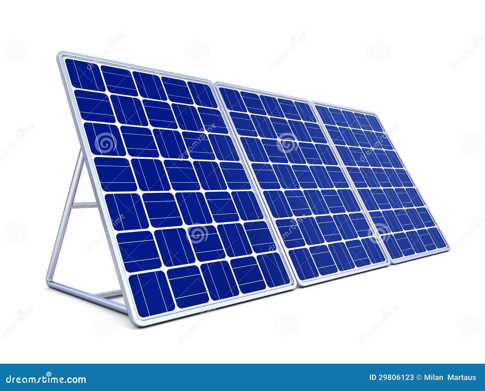 3d solar panel stock illustration. Illustration of battery - 29806123
