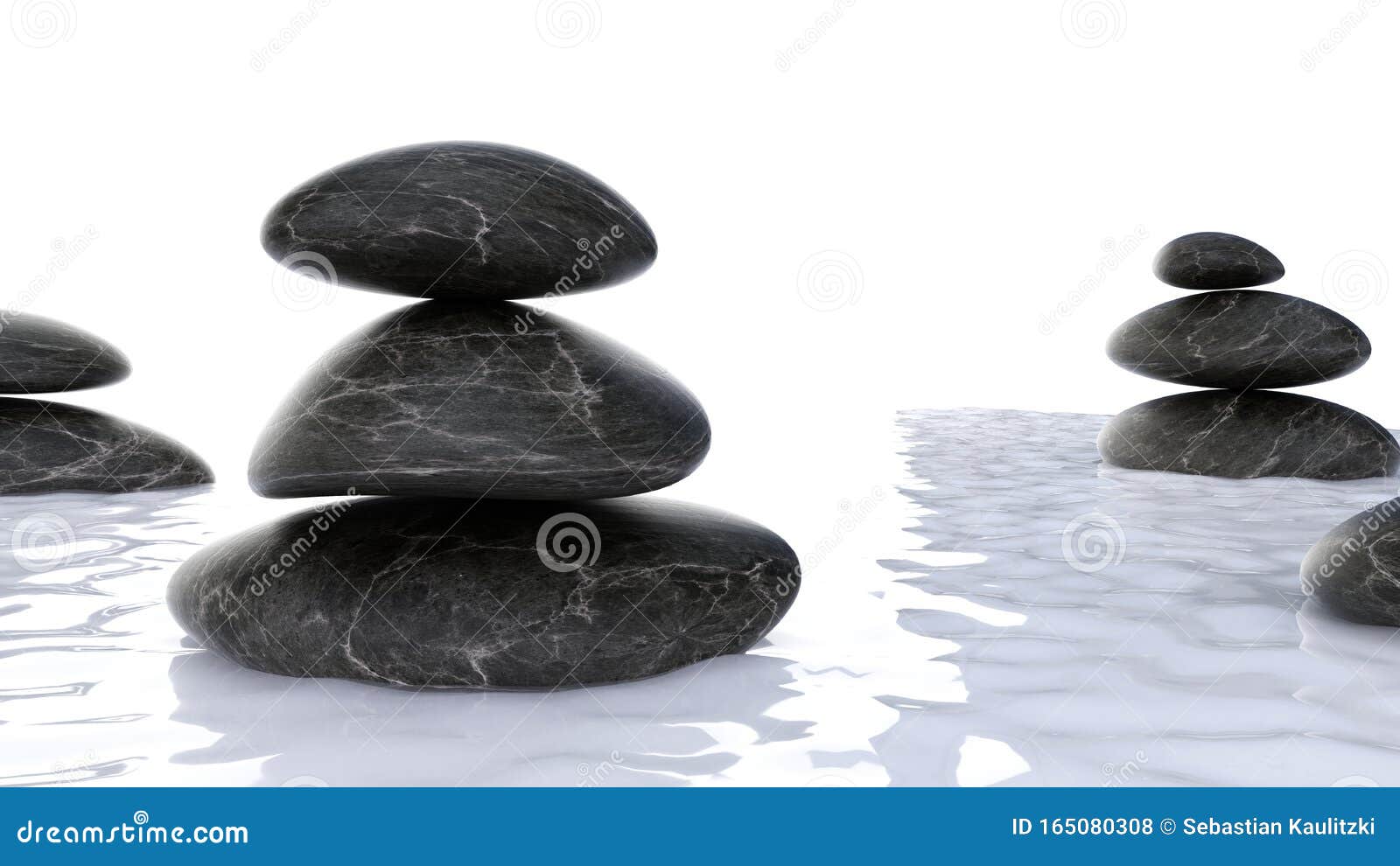 Floating stones stock illustration. Illustration of nature - 165080308