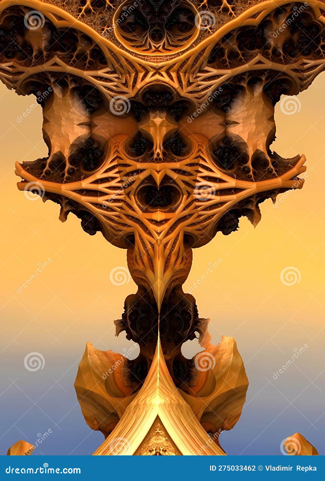 3D Rendered Virtual Scenery Artwork Stock Illustration - Illustration ...