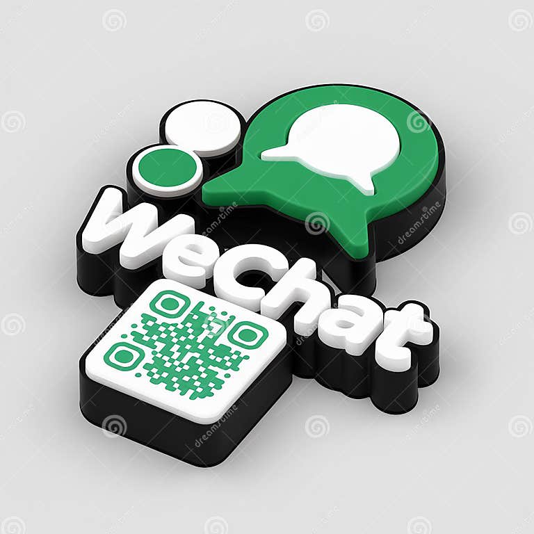 3d Speech Bubble WeChat Message Icon Stock Illustration - Illustration of dimensional, signs ...