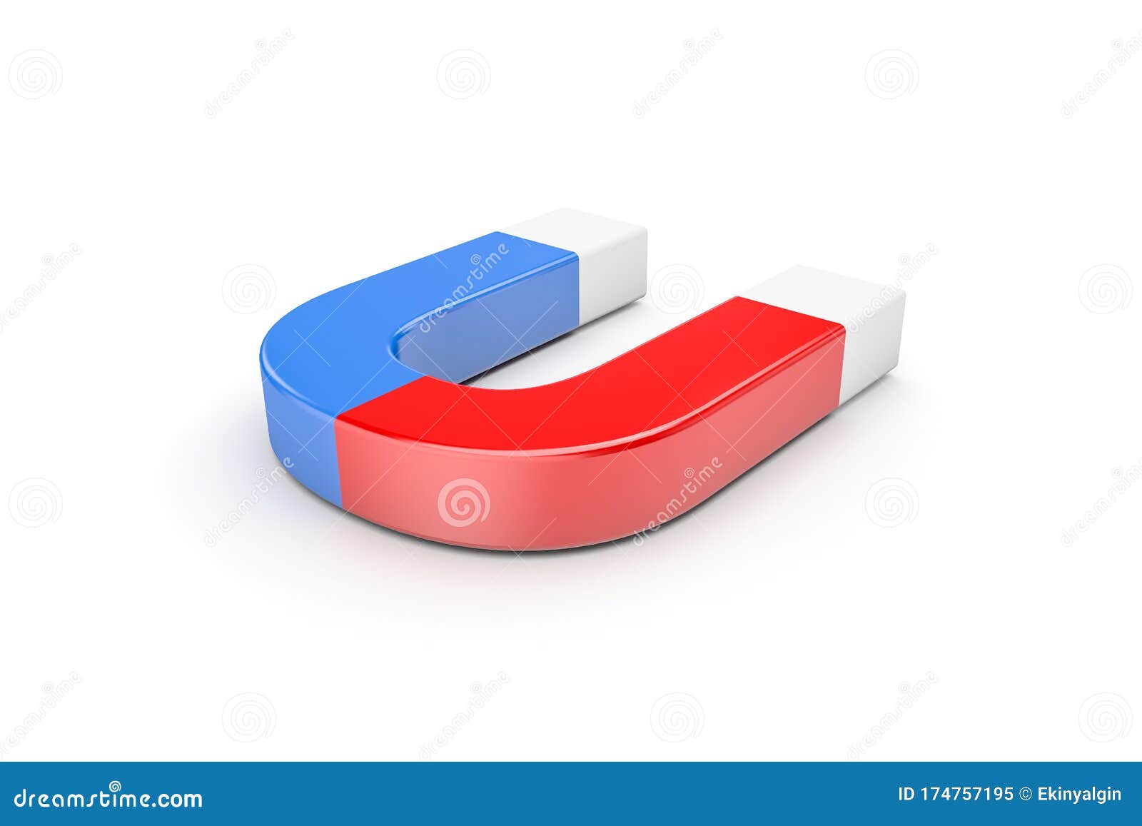 3D Renderinf of Magnet stock illustration. Illustration of magnetism ...