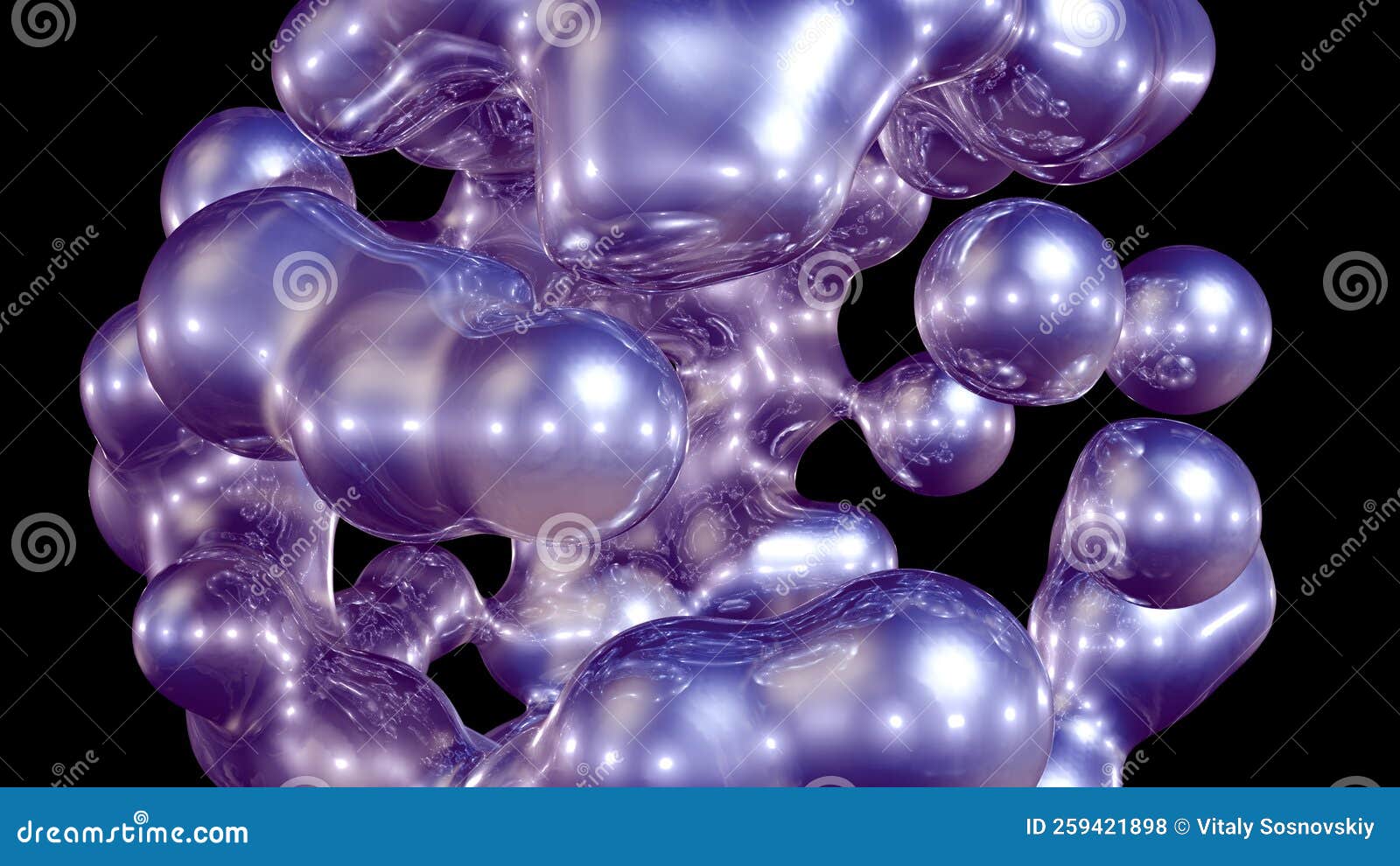 3D Rendering Abstract Artistic Surreal Object Based on Metabolic ...