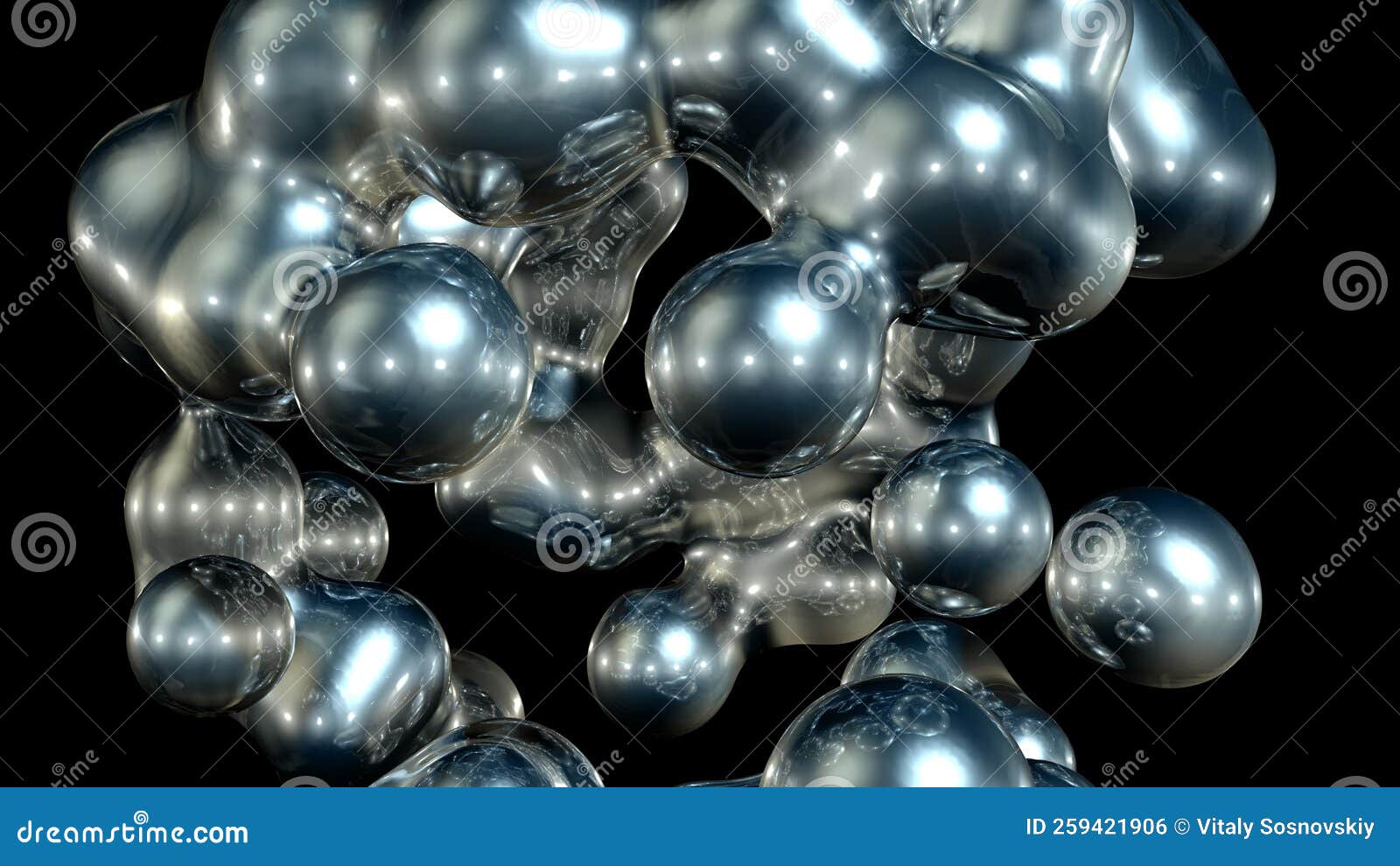 3D Rendering Abstract Artistic Surreal Object Based on Metabolic ...