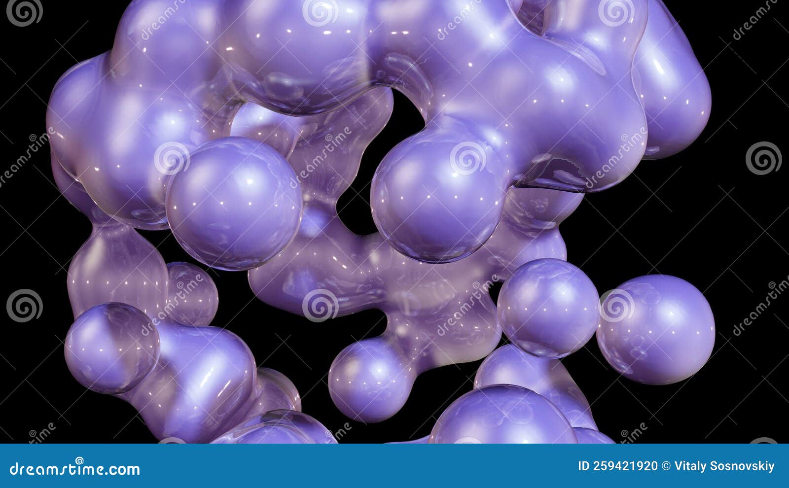 3D Rendering Abstract Artistic Surreal Object Based on Metabolic ...