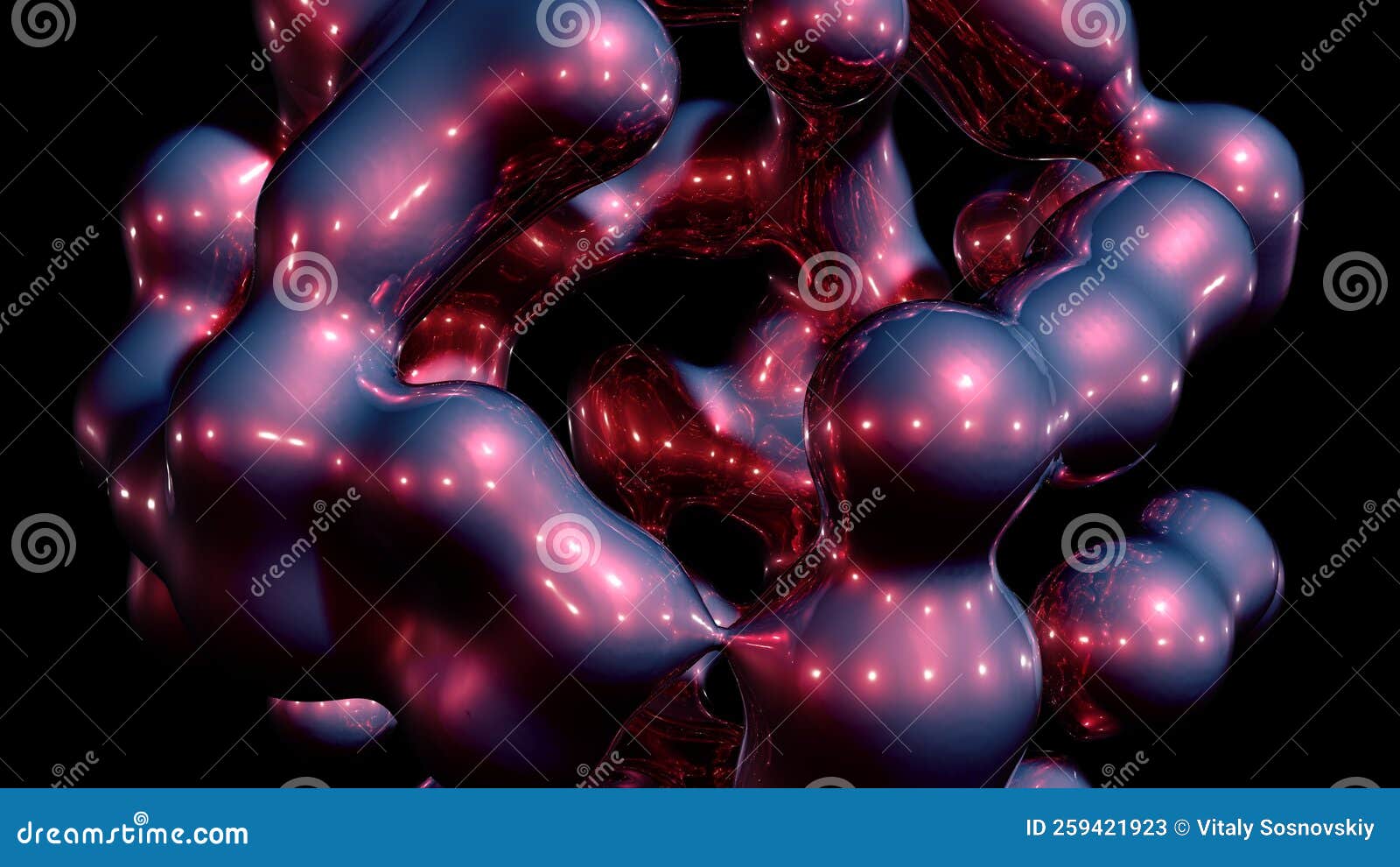 3D Rendering Abstract Artistic Surreal Object Based on Metabolic ...