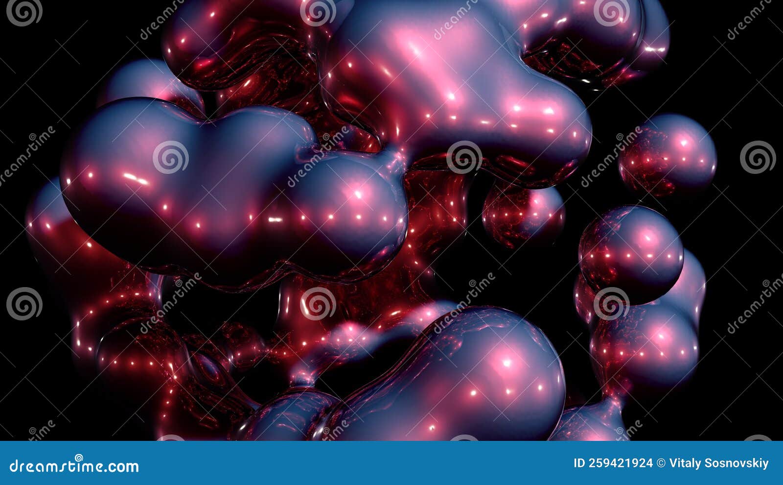 3D Rendering Abstract Artistic Surreal Object Based on Metabolic ...
