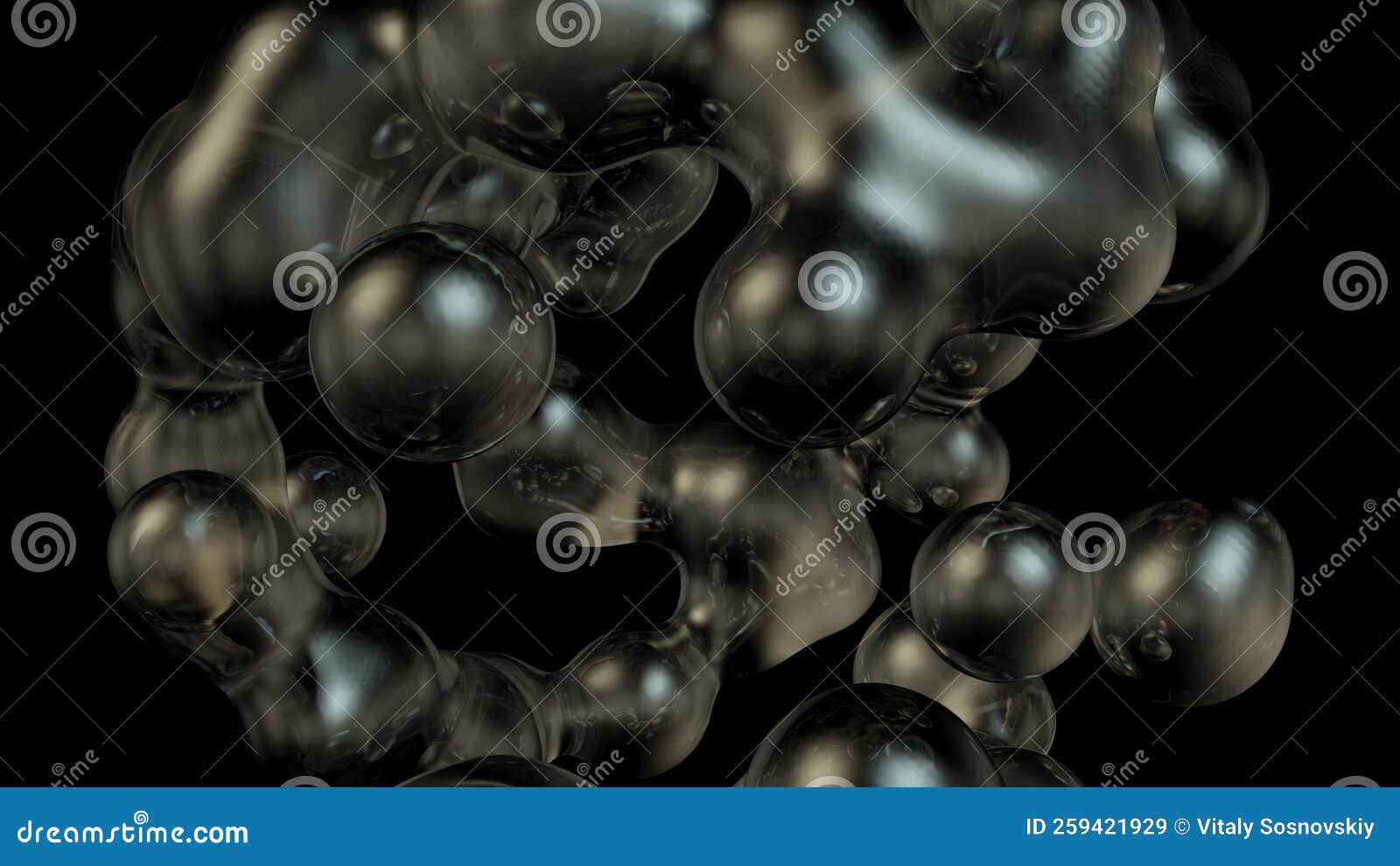 3D Rendering Abstract Artistic Surreal Object Based on Metabolic ...