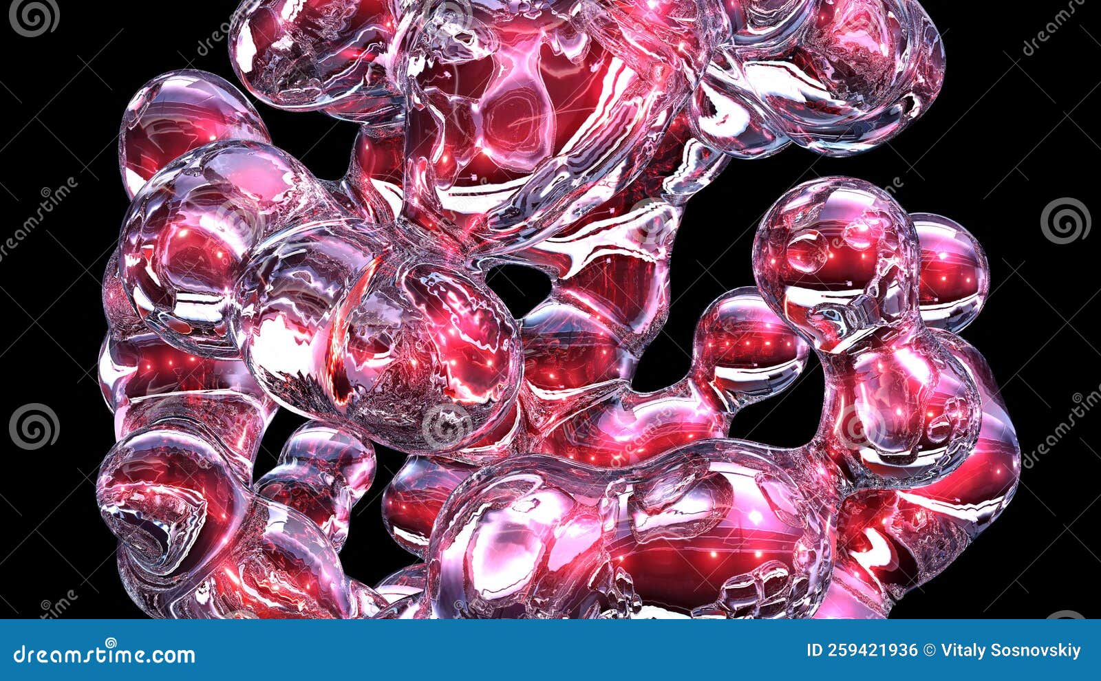 3D Rendering Abstract Artistic Surreal Object Based on Metabolic ...