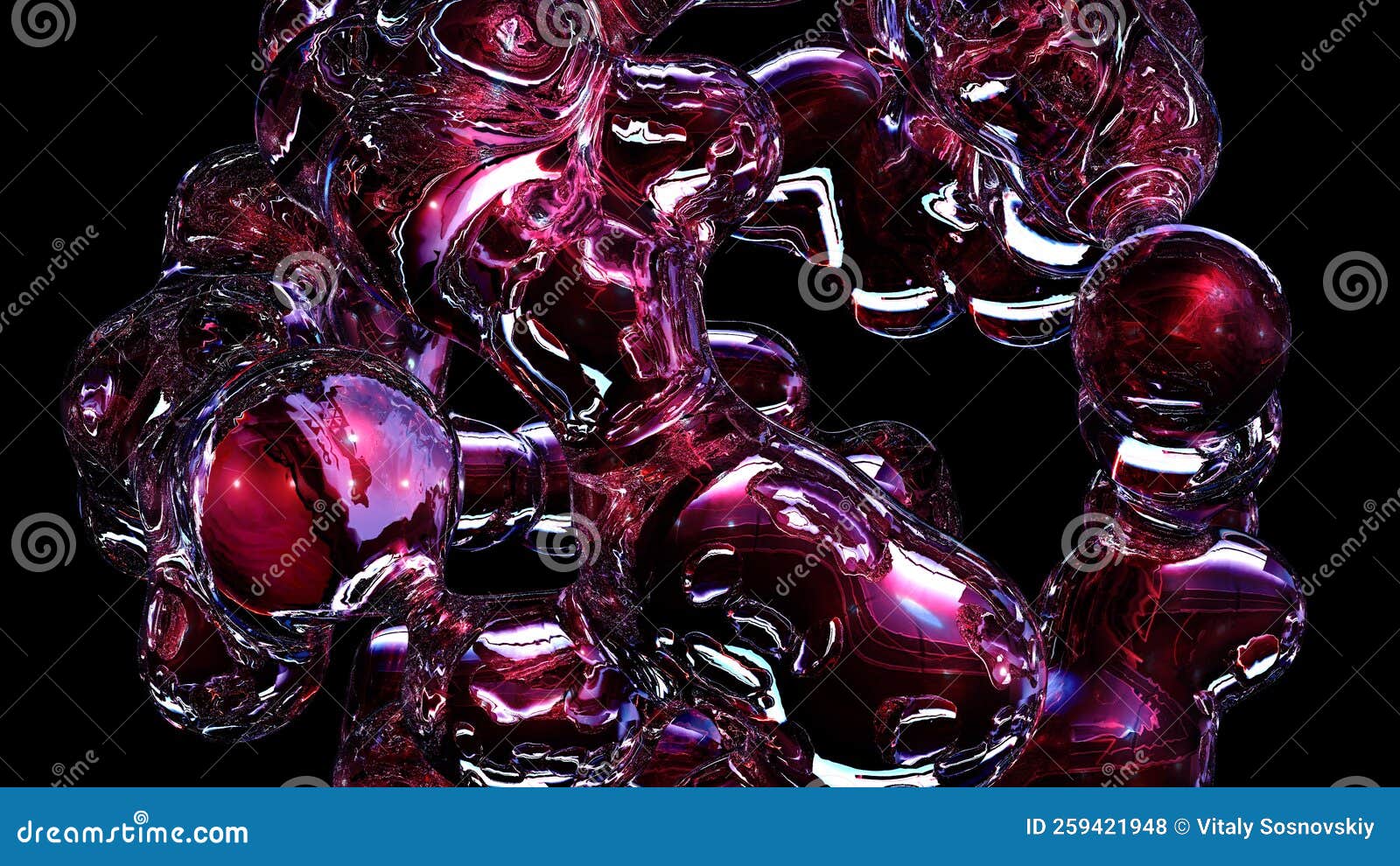 3D Rendering Abstract Artistic Surreal Object Based on Metabolic ...