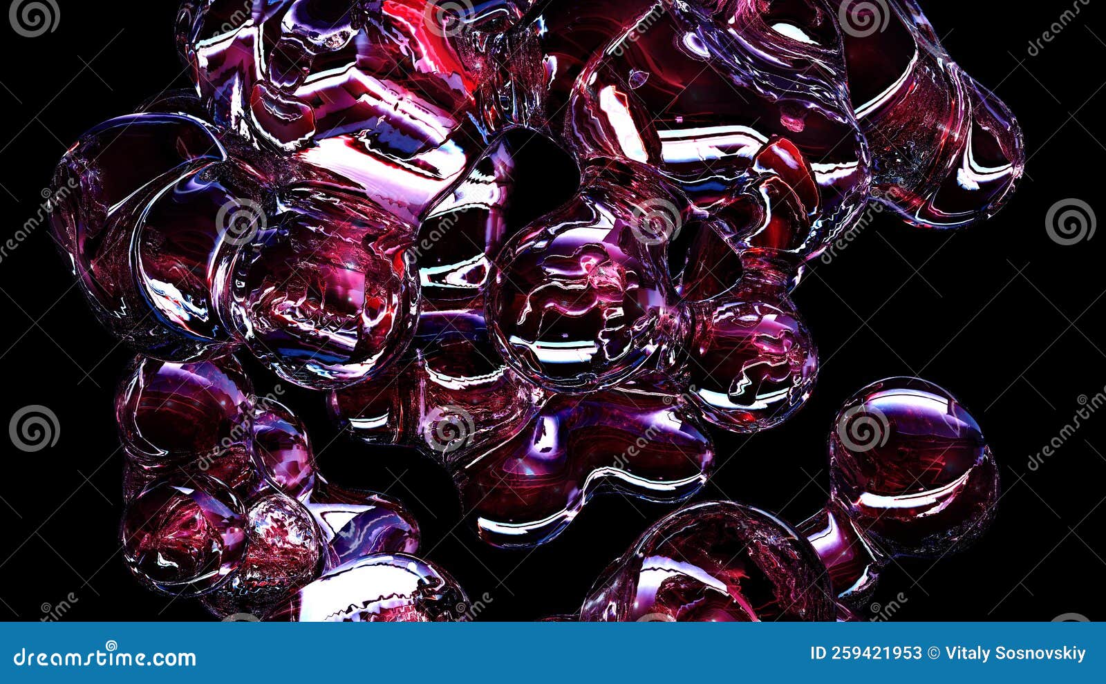 3D Rendering Abstract Artistic Surreal Object Based on Metabolic ...