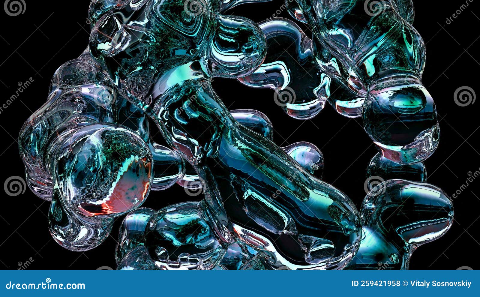 3D Rendering Abstract Artistic Surreal Object Based on Metabolic ...