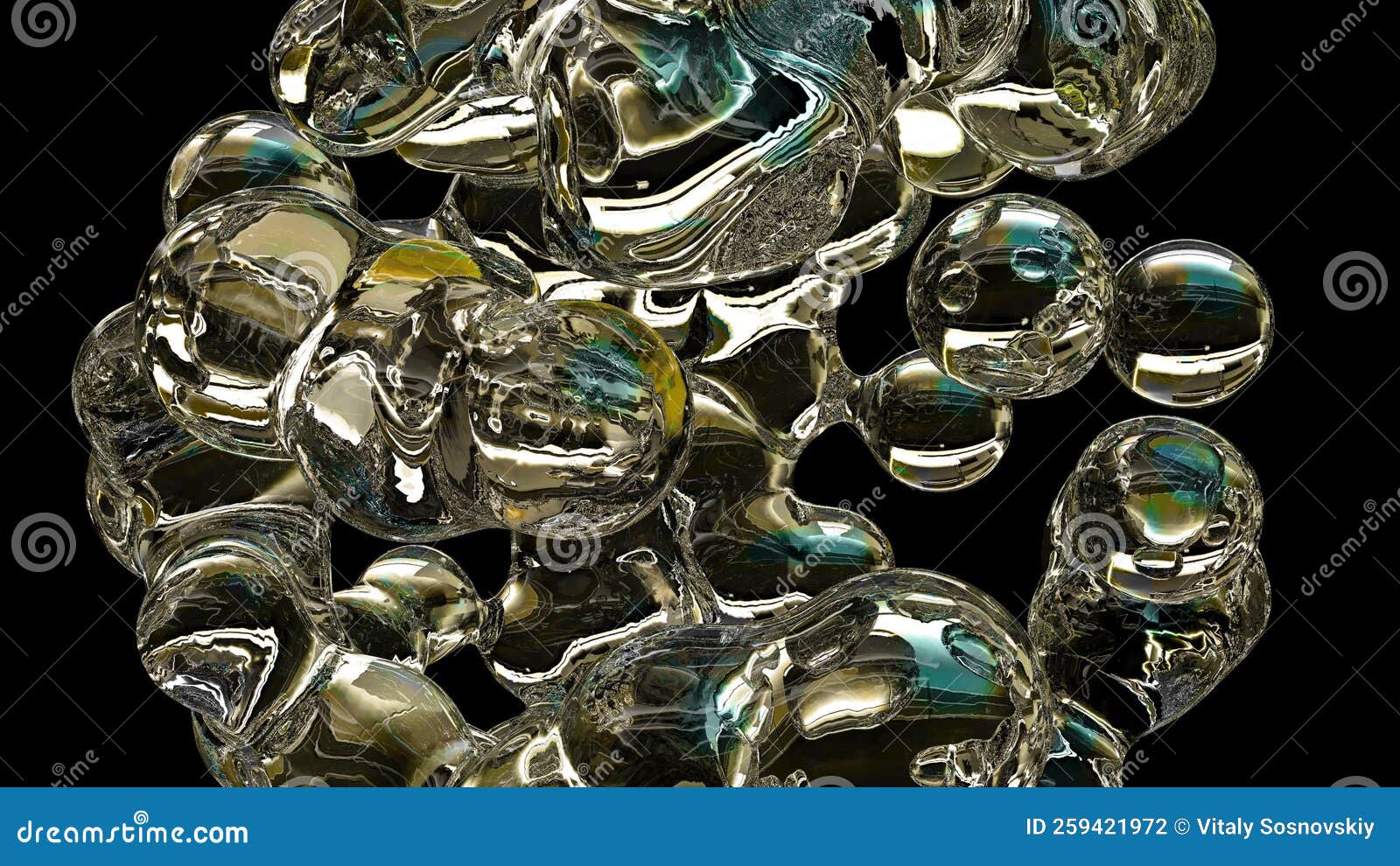3D Rendering Abstract Artistic Surreal Object Based on Metabolic ...