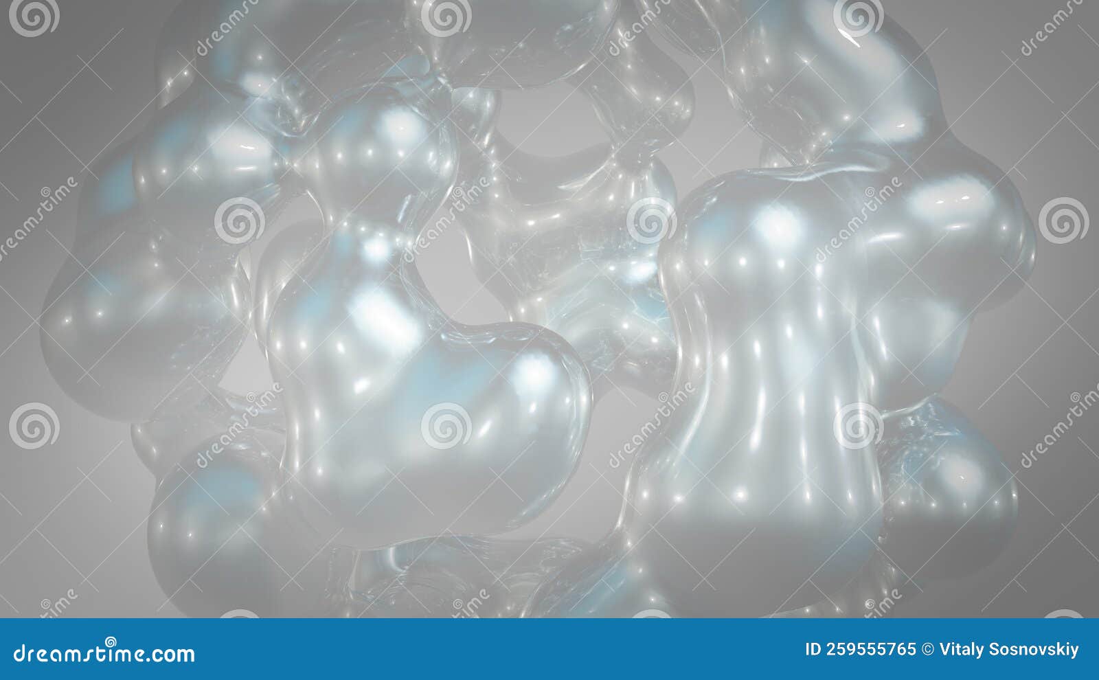 3D Rendering Abstract Artistic Surreal Object Based on Metabolic ...